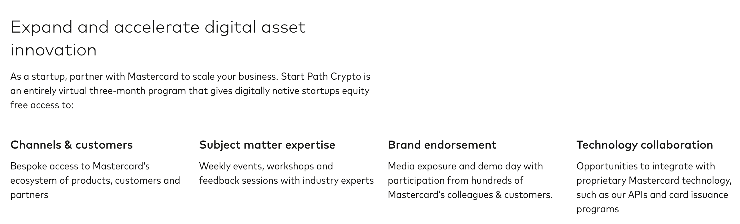 [Short #135] Mastercard's Crypto Accelerator