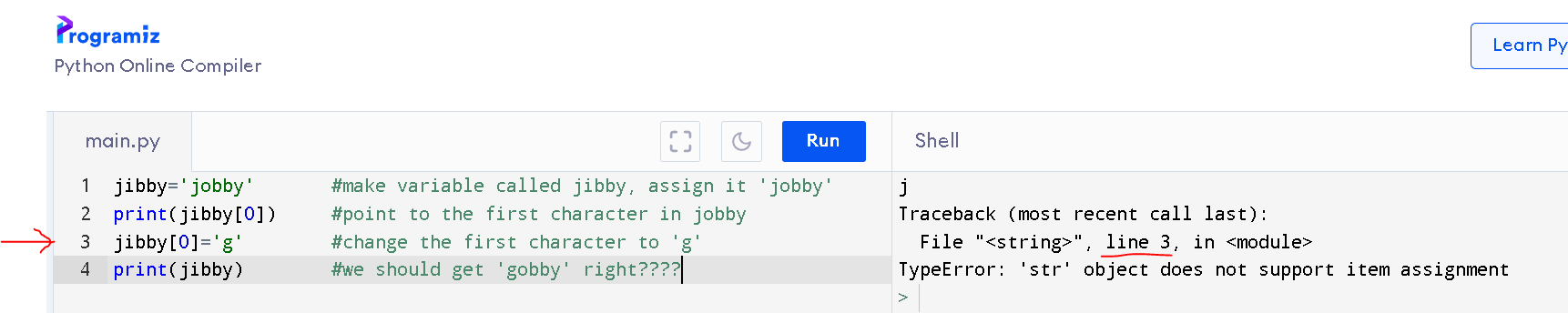 Coding4: Immutability & String Functions
