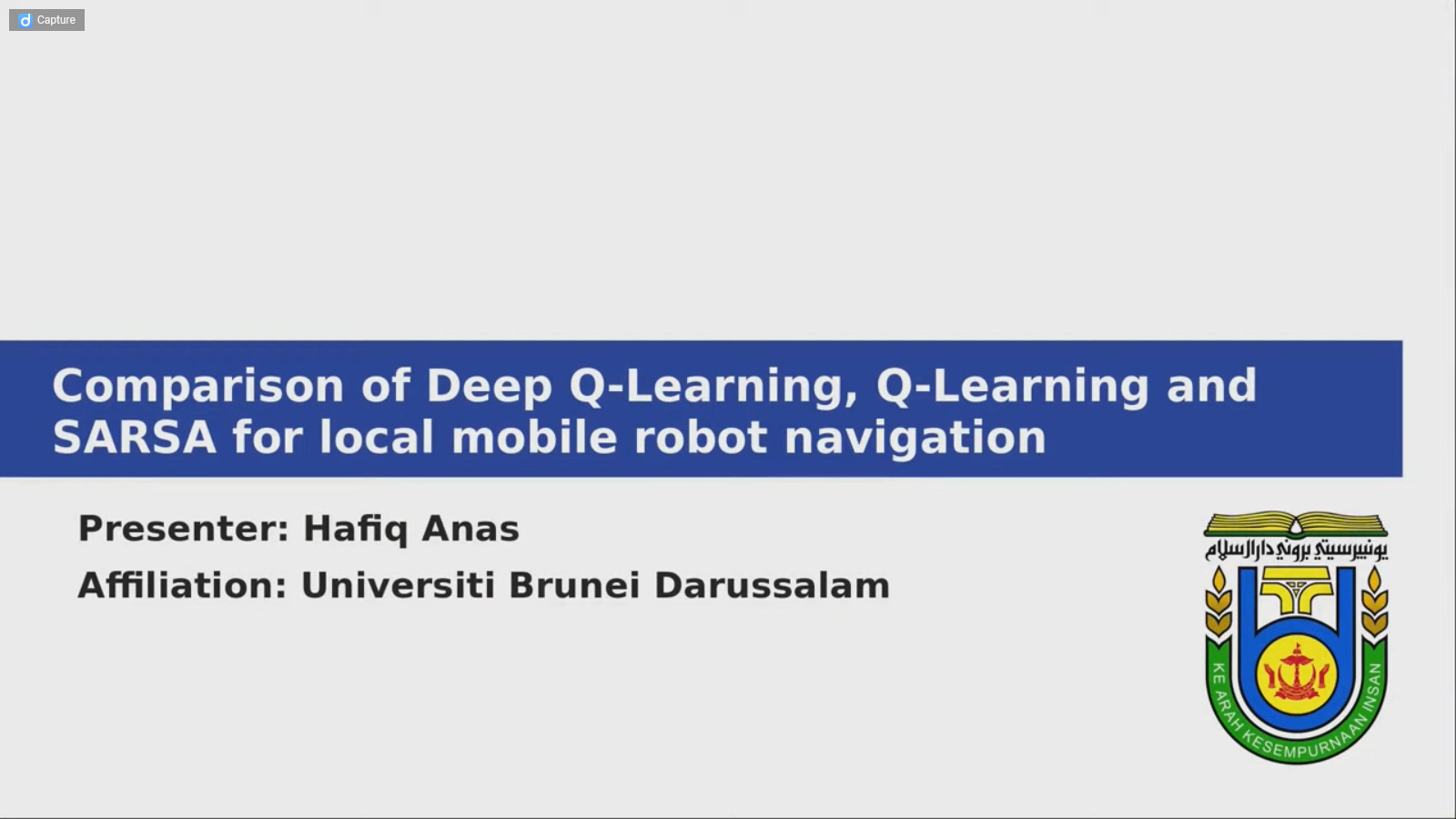 Comparison of Deep Q-Learning, Q-Learning and SARSA for local mobile ...