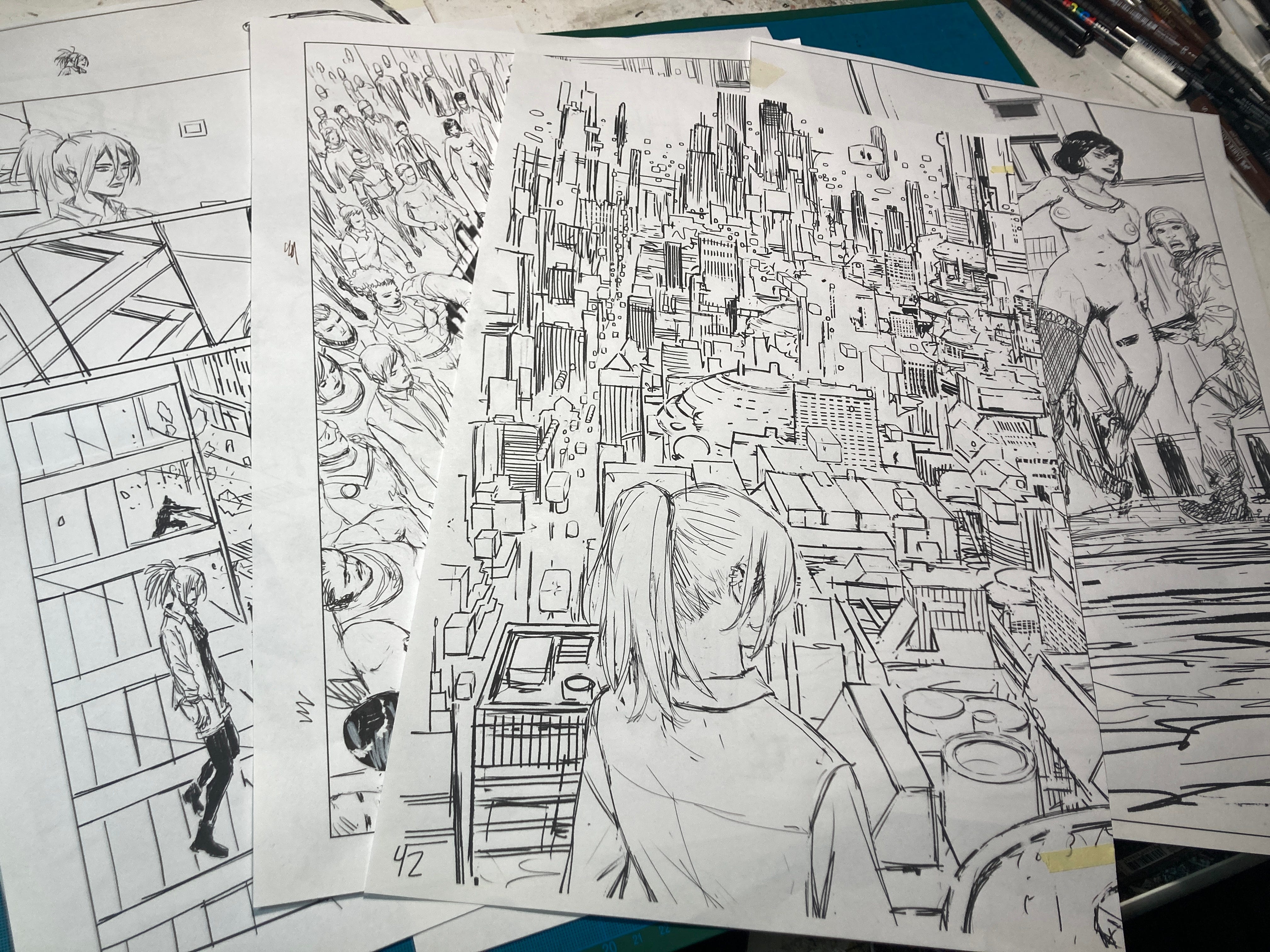 Comics Artopsy #5 - by Niko Henrichon - Exploding Giraffe