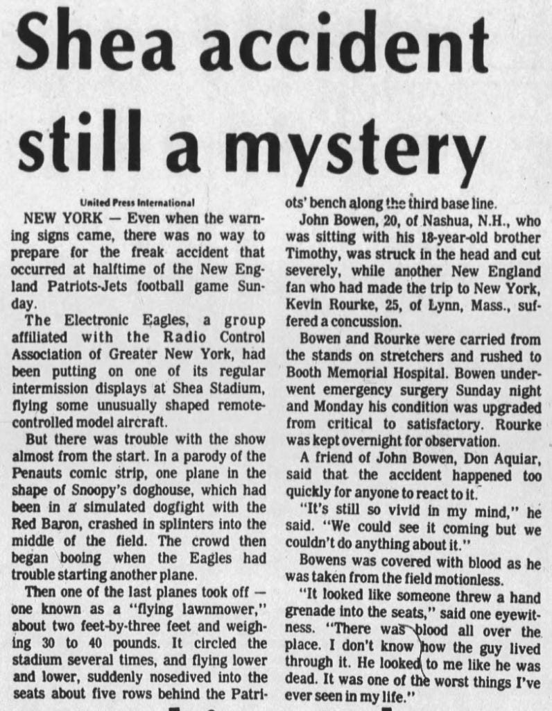 The Flying Lawnmower that Killed a Man - by Faine Greenwood