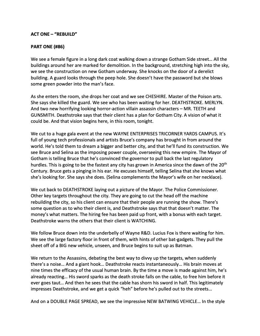 THINKING BAT THOUGHTS 4: Batman Rebuild