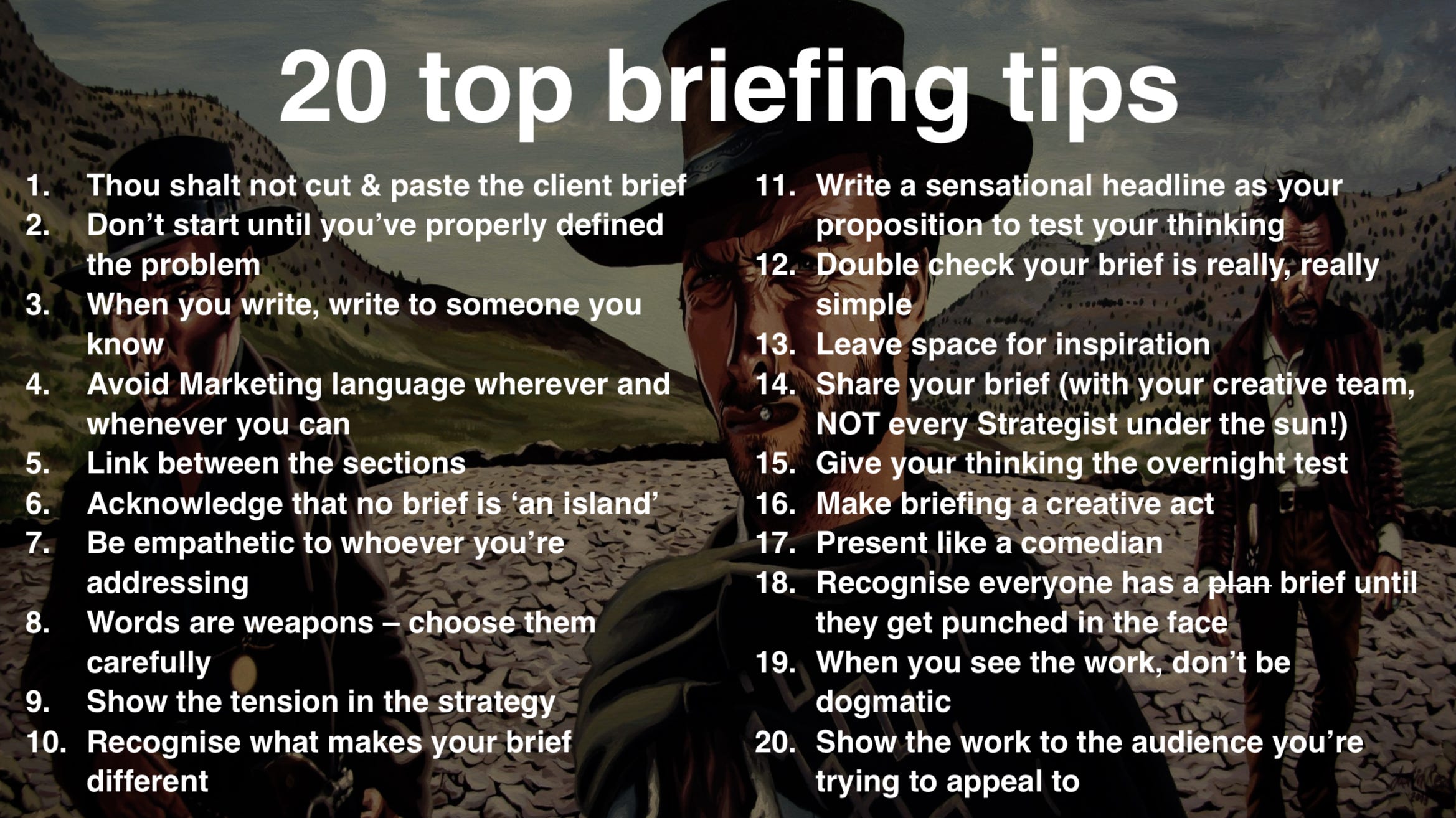 Tips for writing better briefs