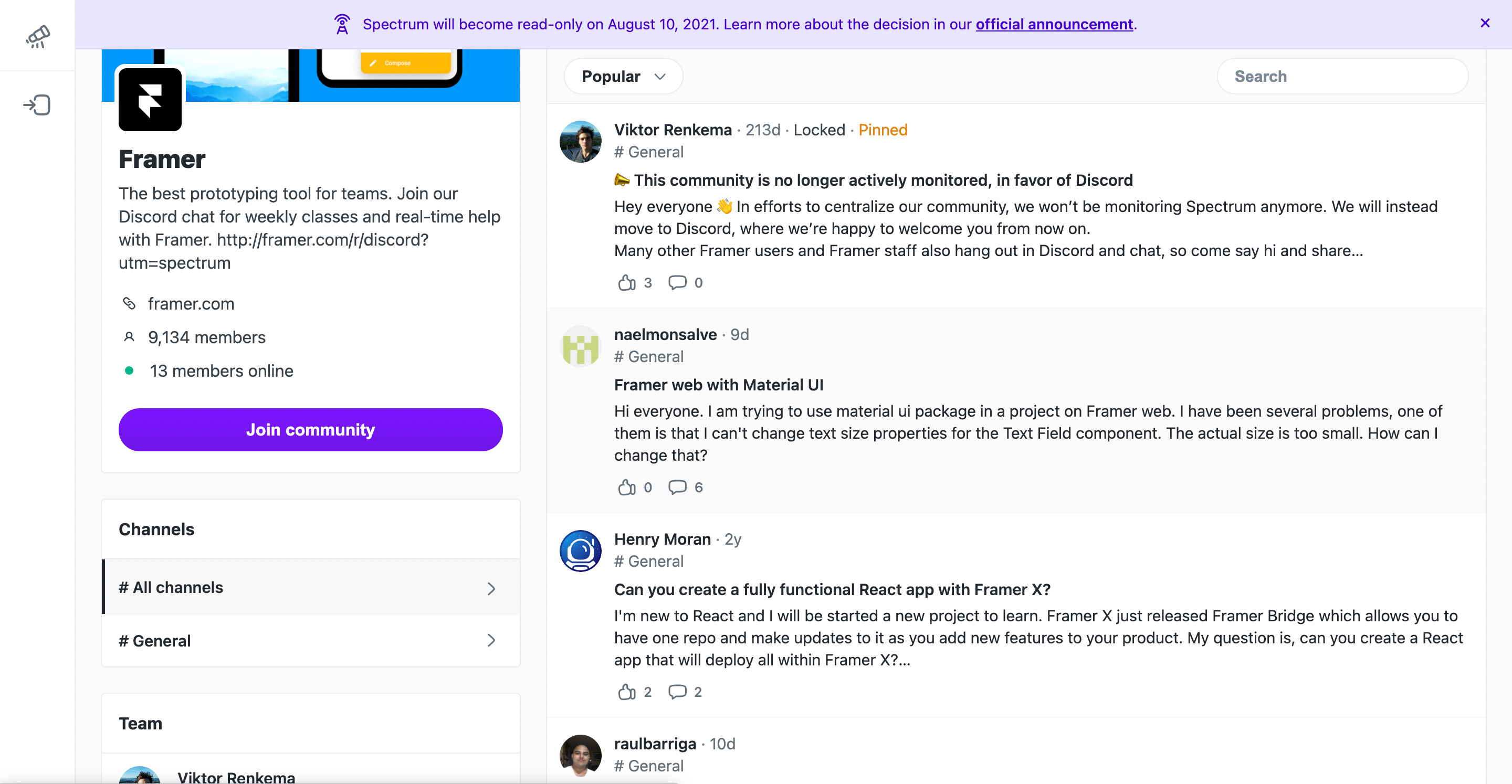 How Framer started with community from day one