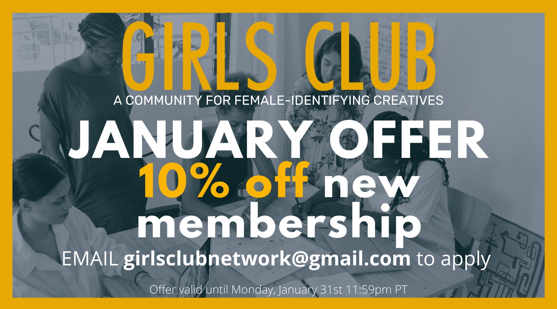 Join the Girls Club and Save 10% - by Rachel Montpelier