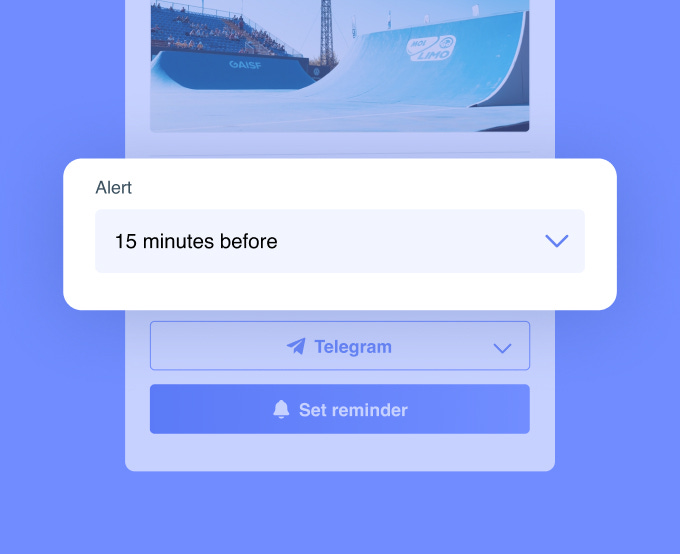 Event Alerts - schedule meetings, conference calls, and offline events
