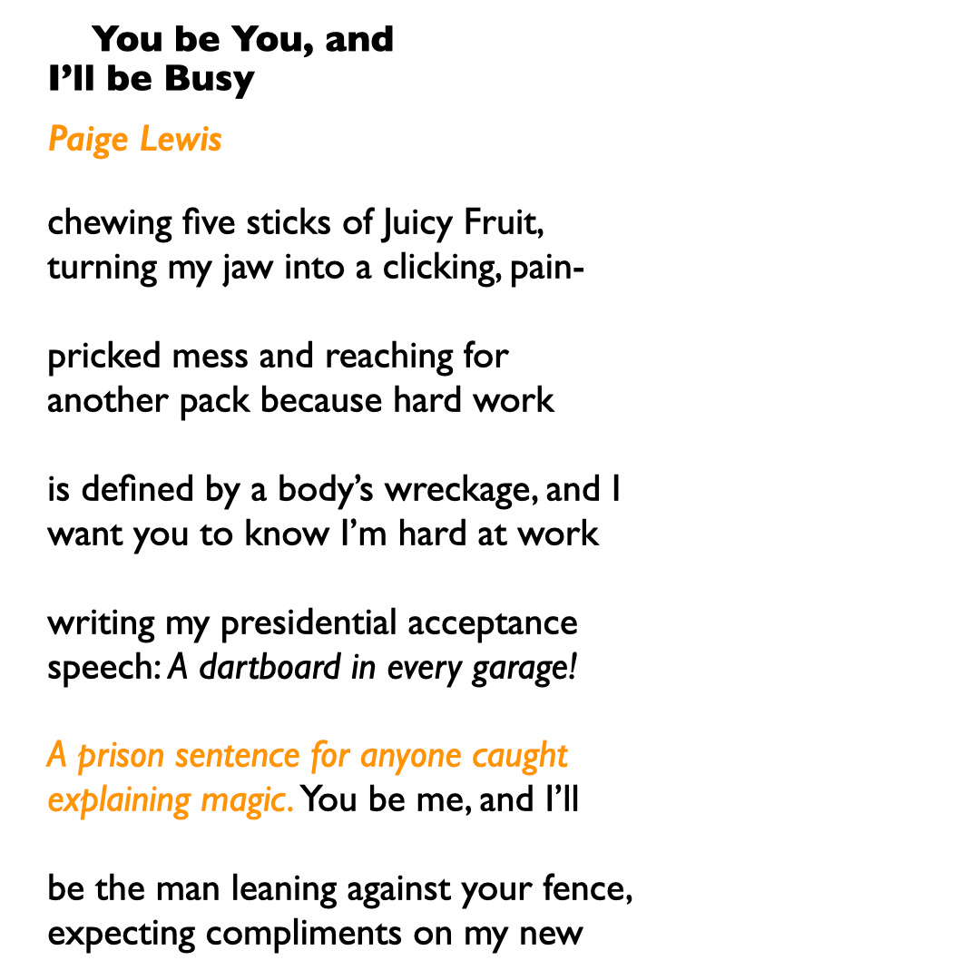 4 Poems - Paige Lewis - by aranya - Poetly