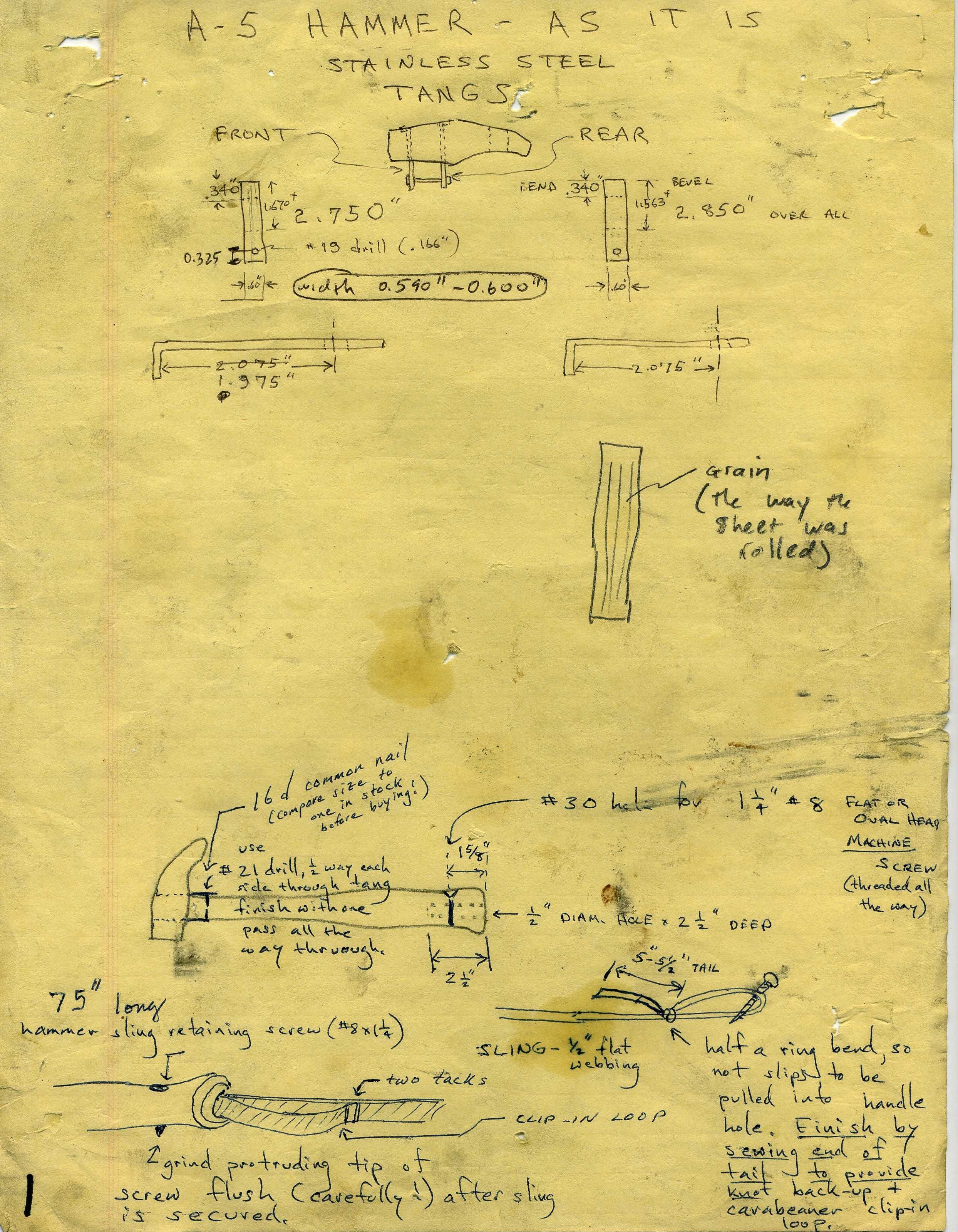 A5 hammer production forge process - by John Middendorf