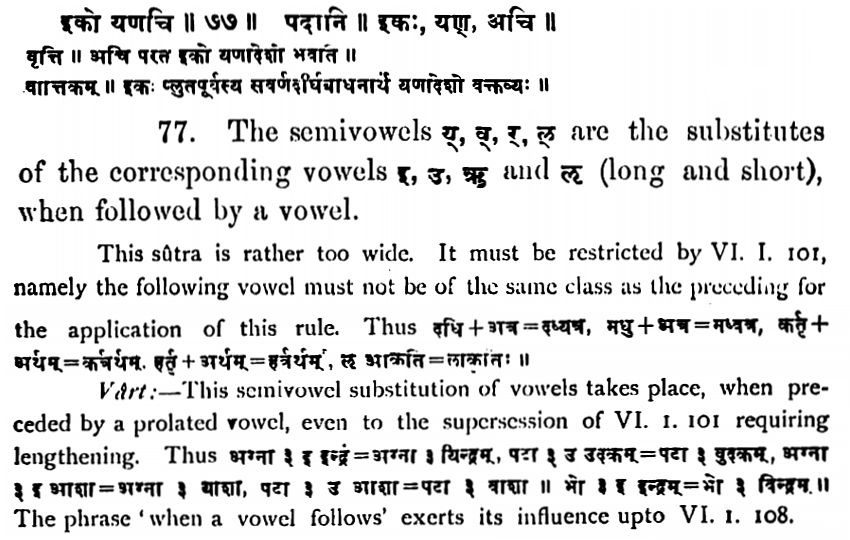 Sanskrit Grammar: Vowel Sandhi Rules - by Natasha