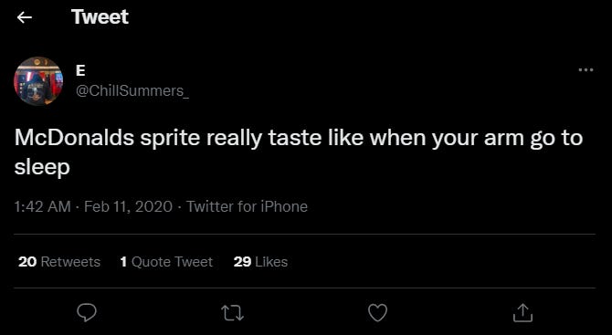 Why McDonald's Sprite 'taste like TV static'
