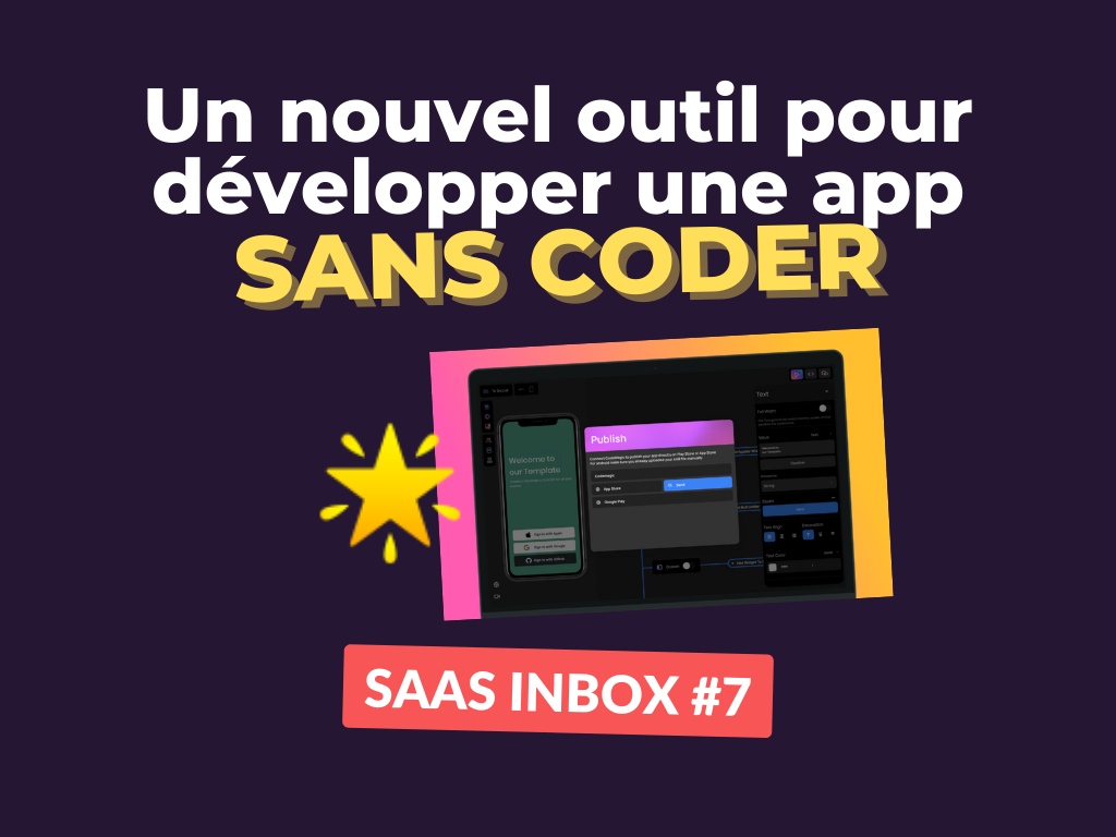 Un nouvel outil pour développer une app sans coder
