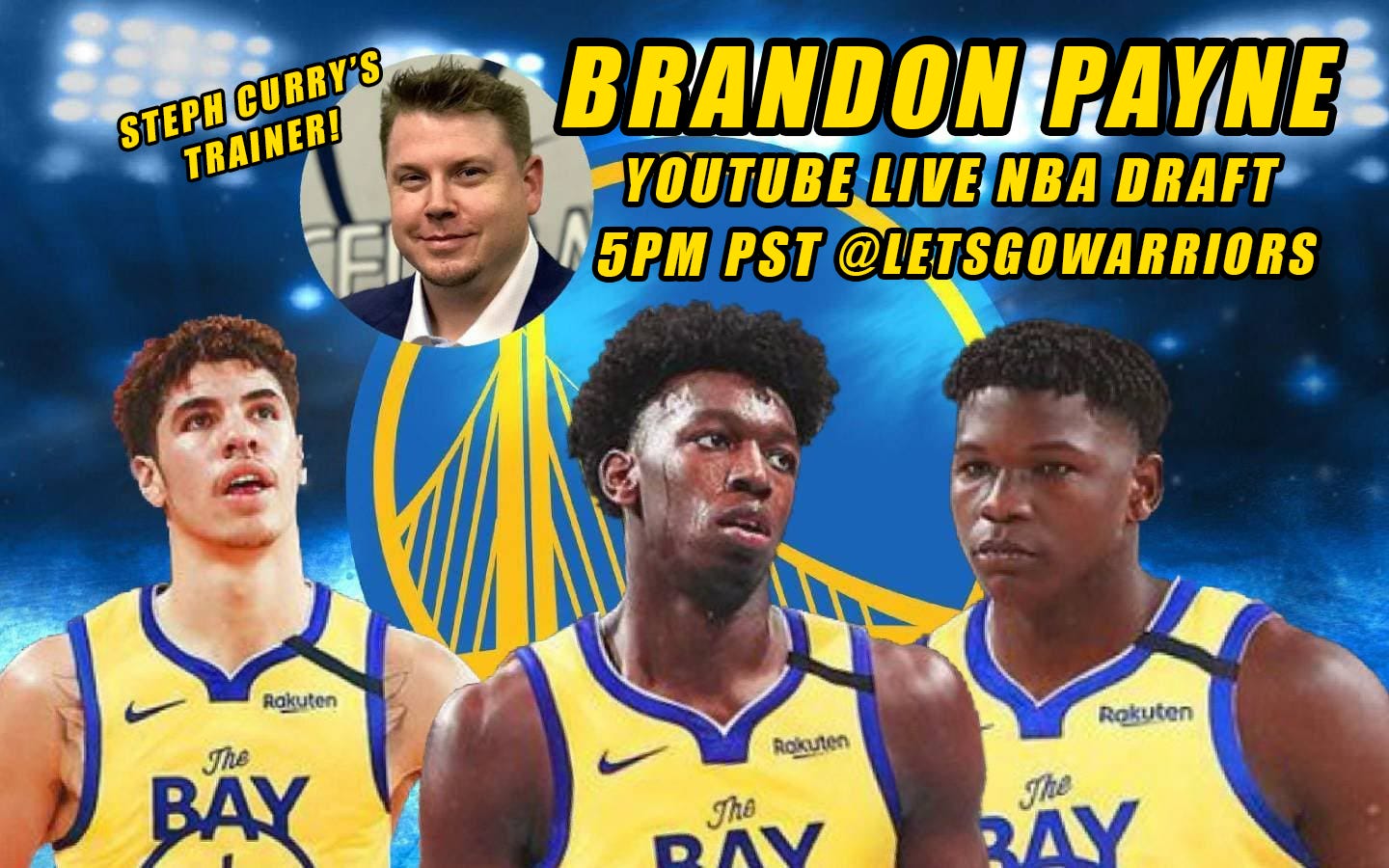 Steph Curry's trainer Brandon Payne joins our Live Draft Show @5PM PT ...