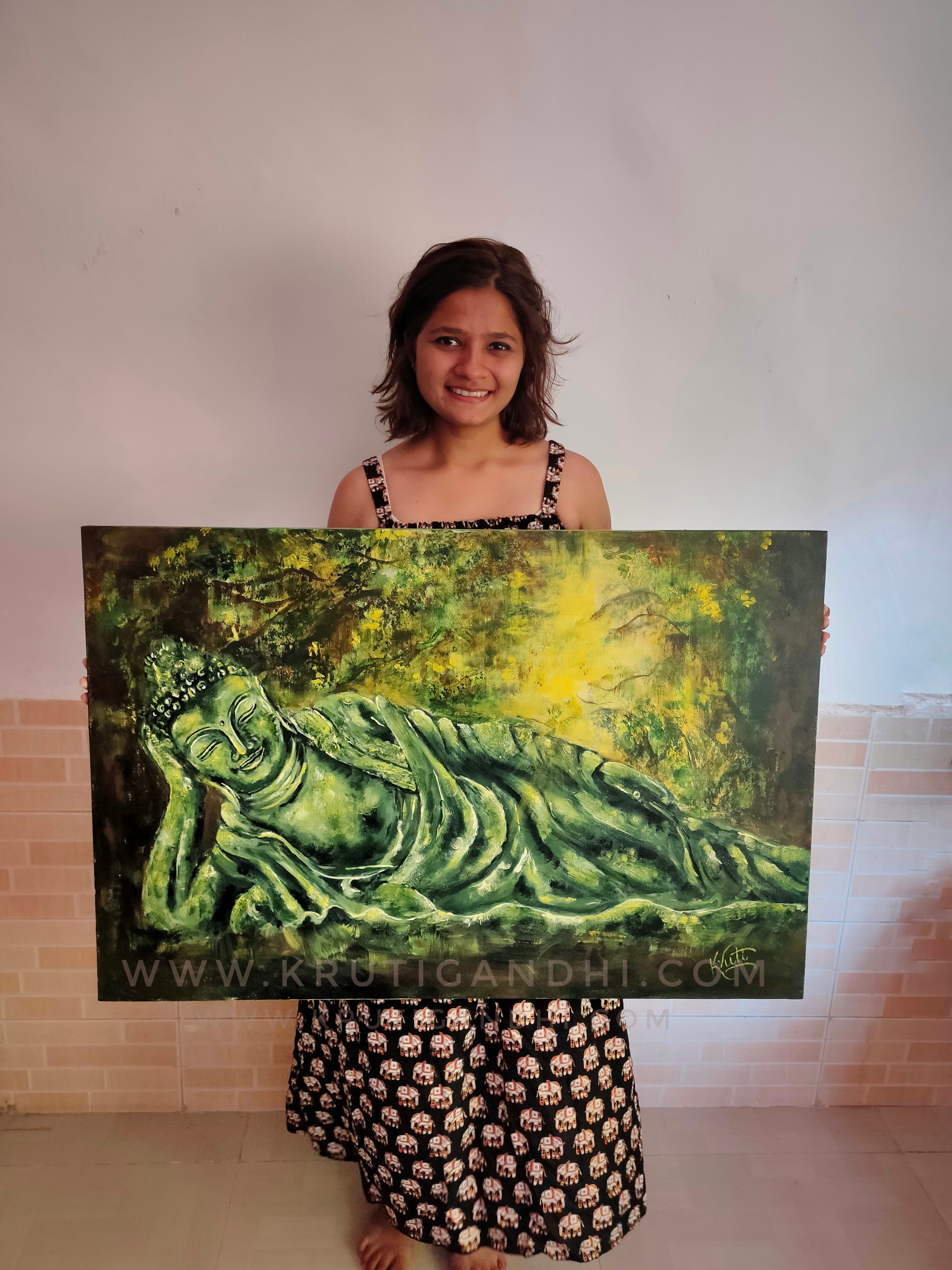 Parinirvana: A Reclining Buddha Painting