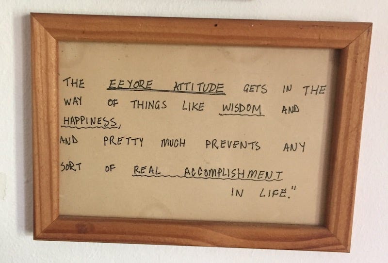 Before the new togetherish, a bit about the old wee-boo wee-boo ...