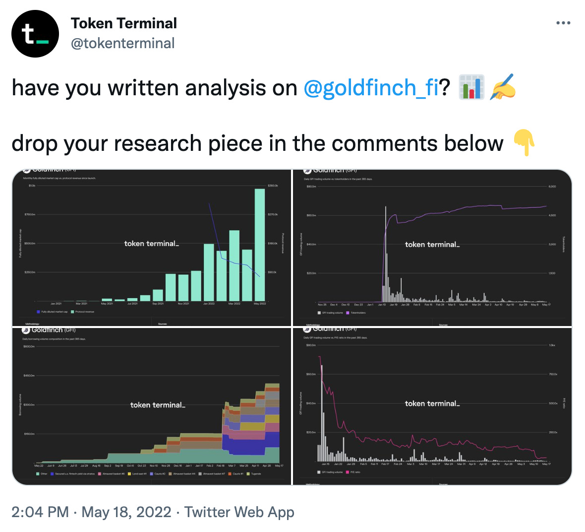 Goldfinch Update #13 - by Goldfinch Foundation - Goldfinch