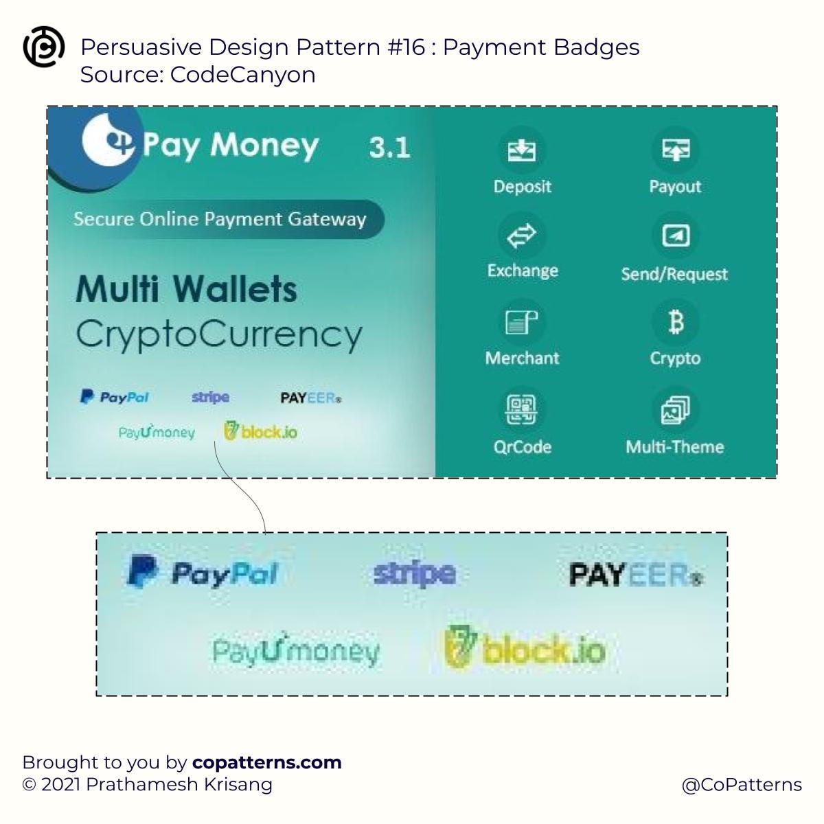 Persuasive Design Pattern #16 : Payment Badges