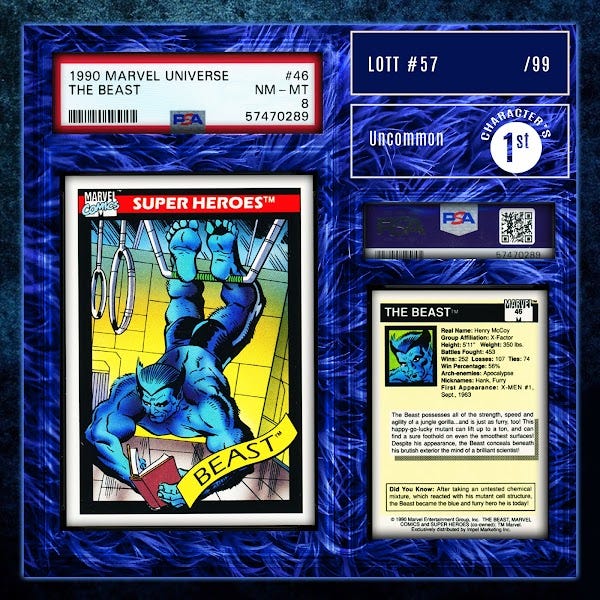 One of the most iconic trading card sets of all time, the 1990 Marvel ...