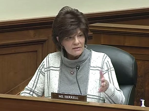 Cherokee U.S. Rep. Yvette Herrell, Redskins cheerleader?