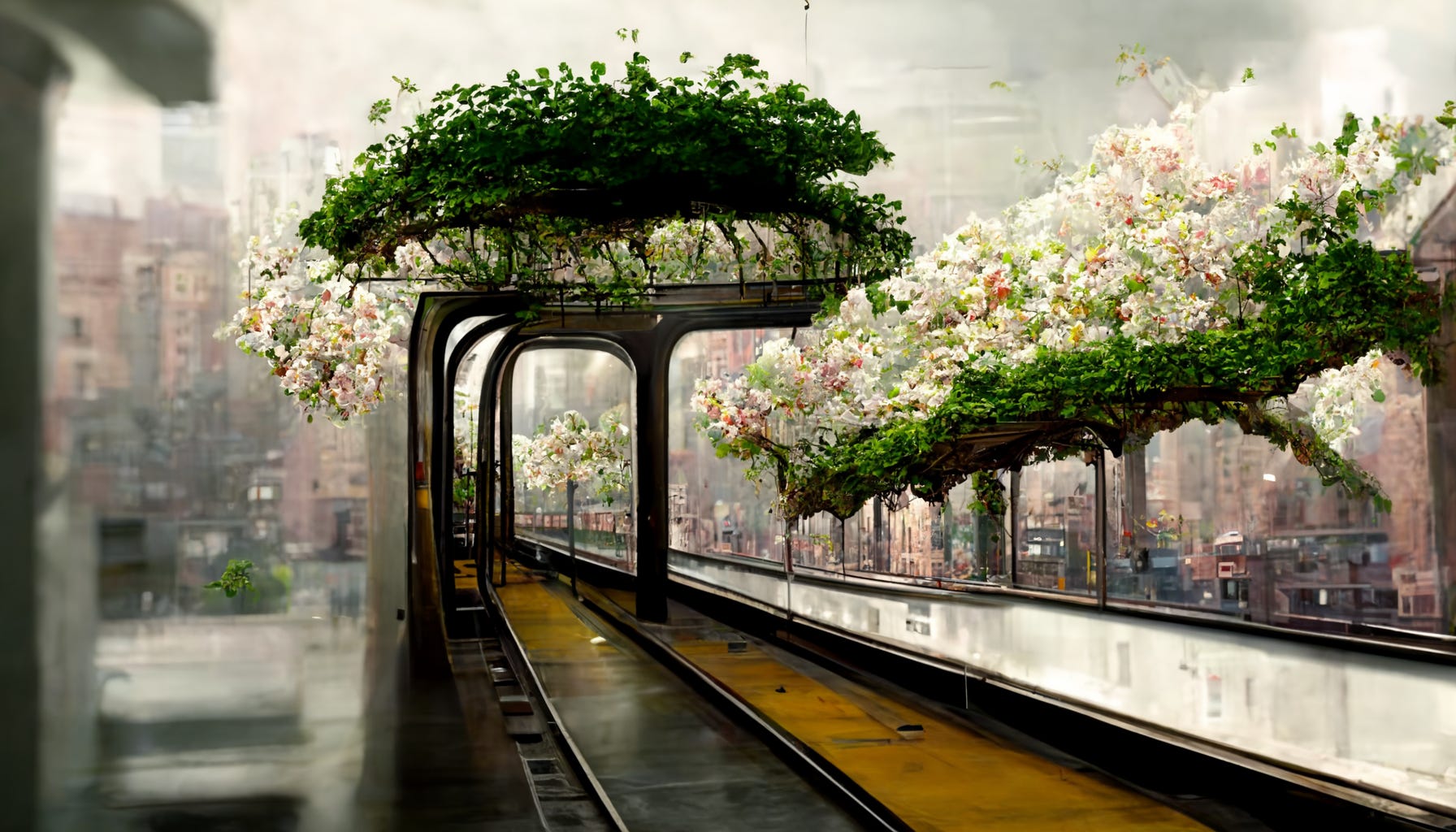 What If Your Train Stop Was A Garden? - by Charlie Barone