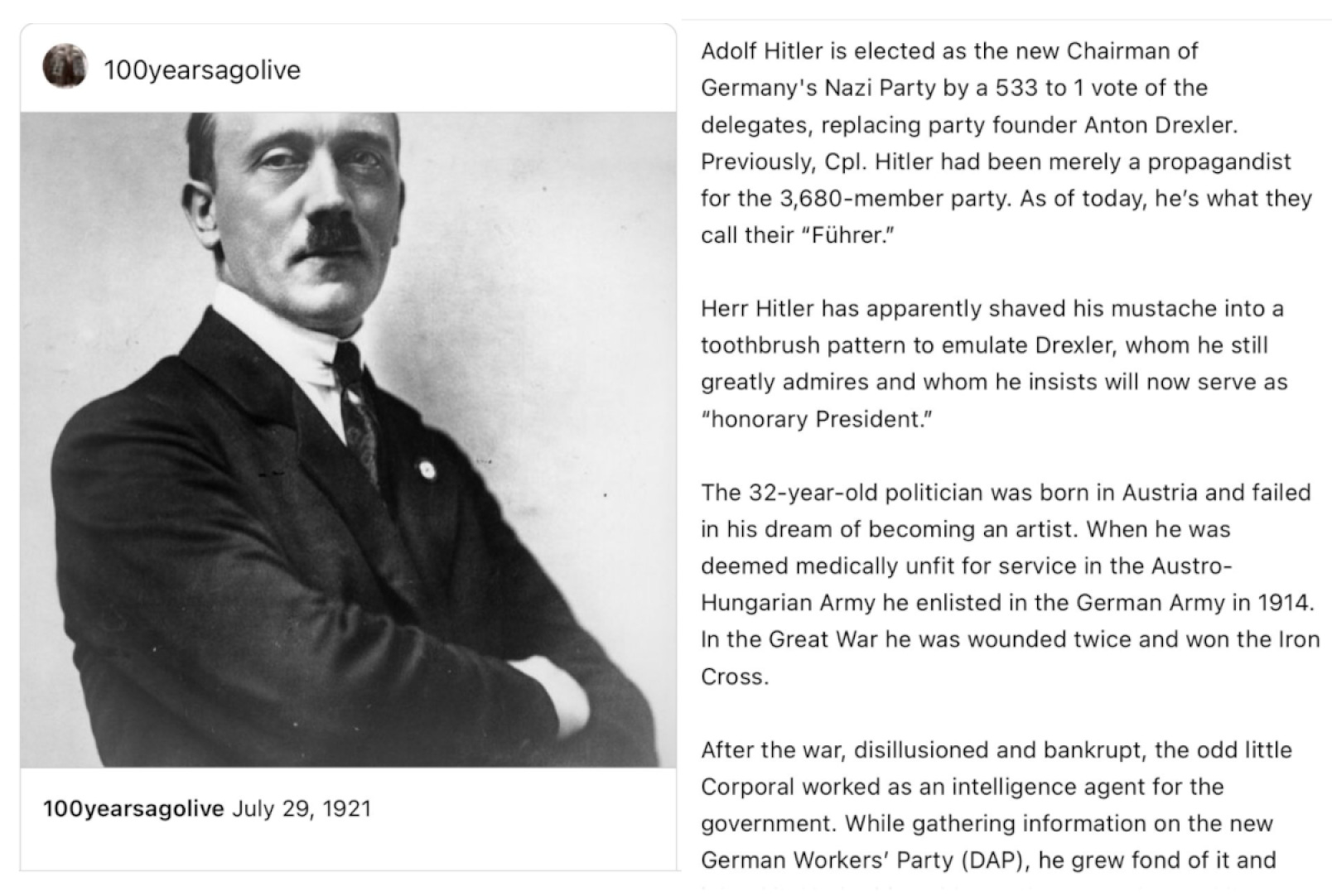 Meet the Censored: Hitler - by Matt Taibbi - Racket News