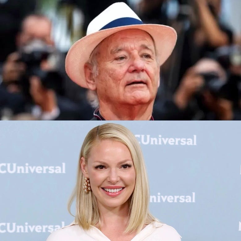 Bill Murray, Katherine Heigl y los actores y actrices difíciles