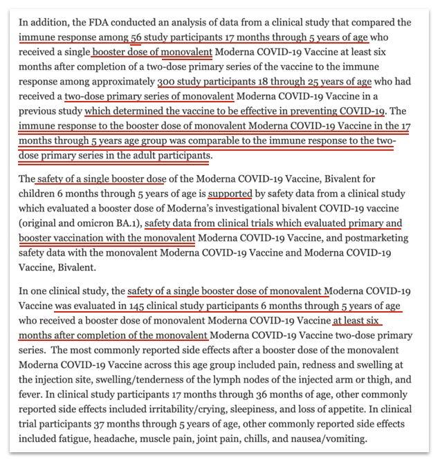 The FDA just updated the EUAs to allow bivalent boosters in children ...