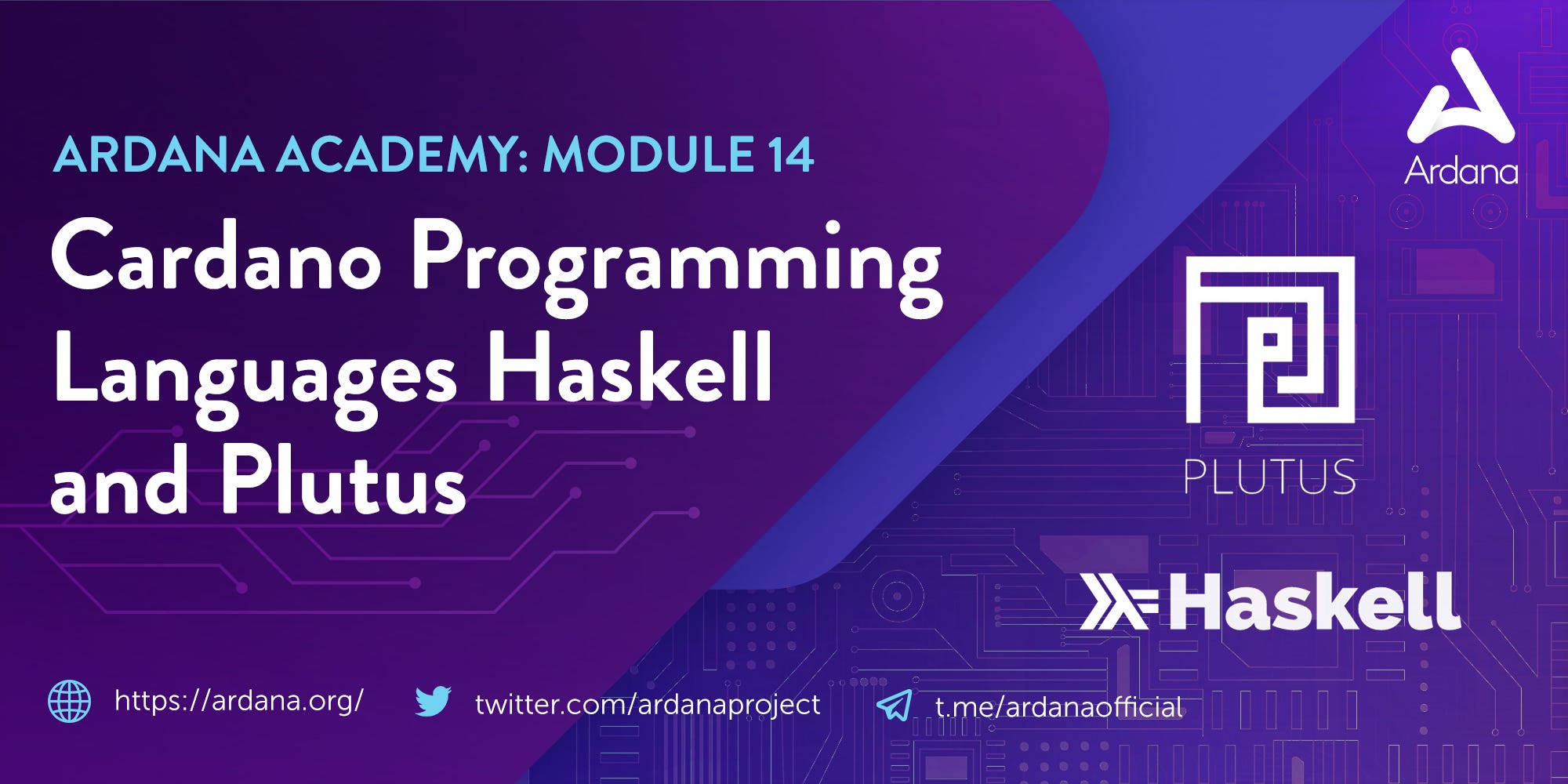 Module 14: Cardano Programming Languages: Haskell and Plutus