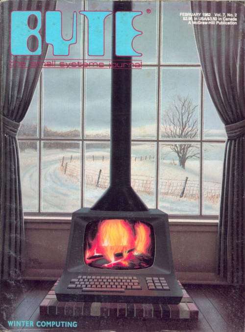 The truly epic BYTE magazine covers by Robert Tinney