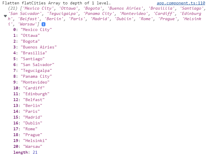 How to flatten an array and find an item in an array.