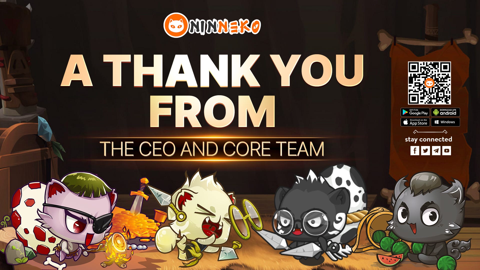 The CEO and Core Team of the Ninneko project send their thanks to the ...