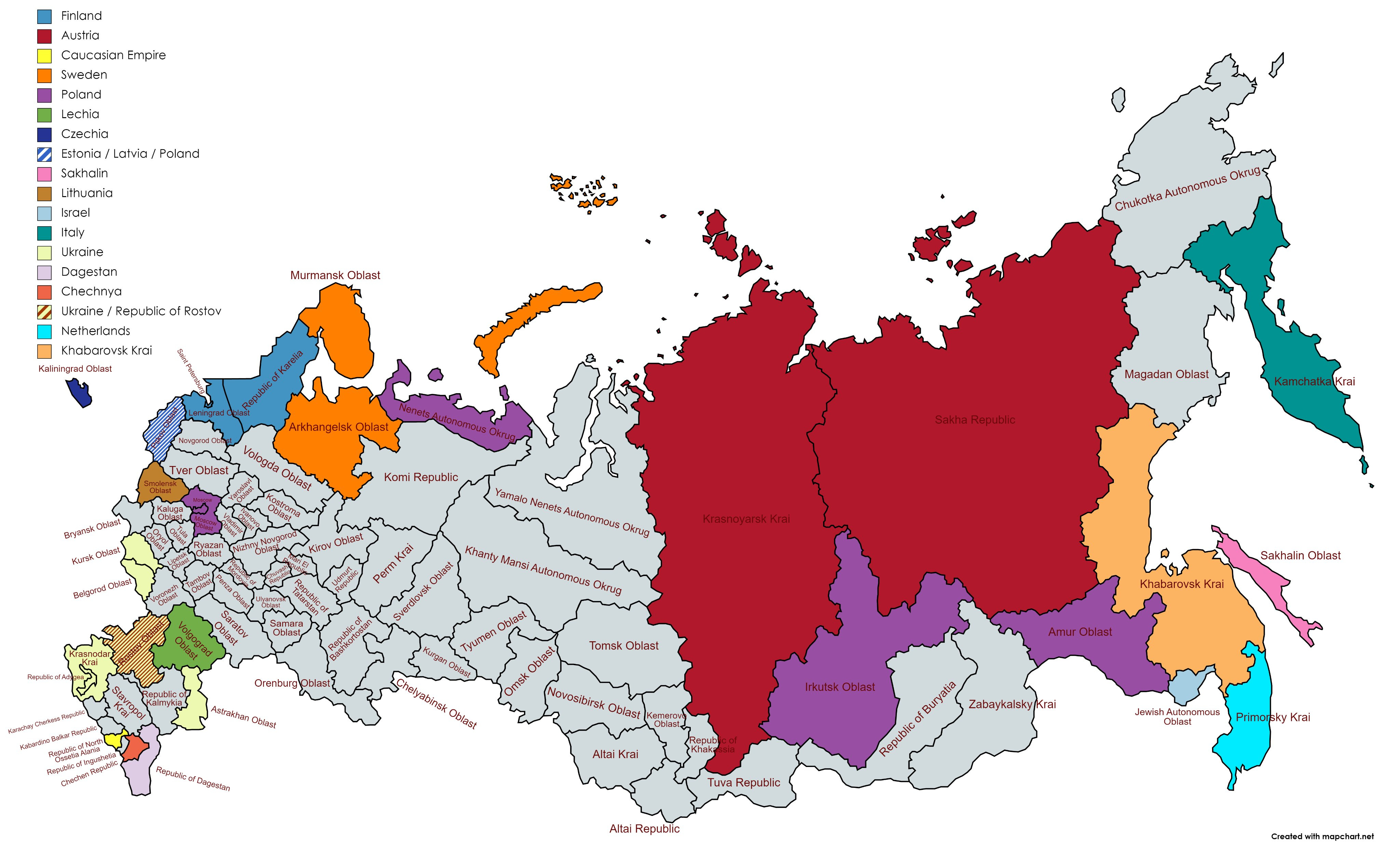 The grand partition of Russia: what we know at the moment