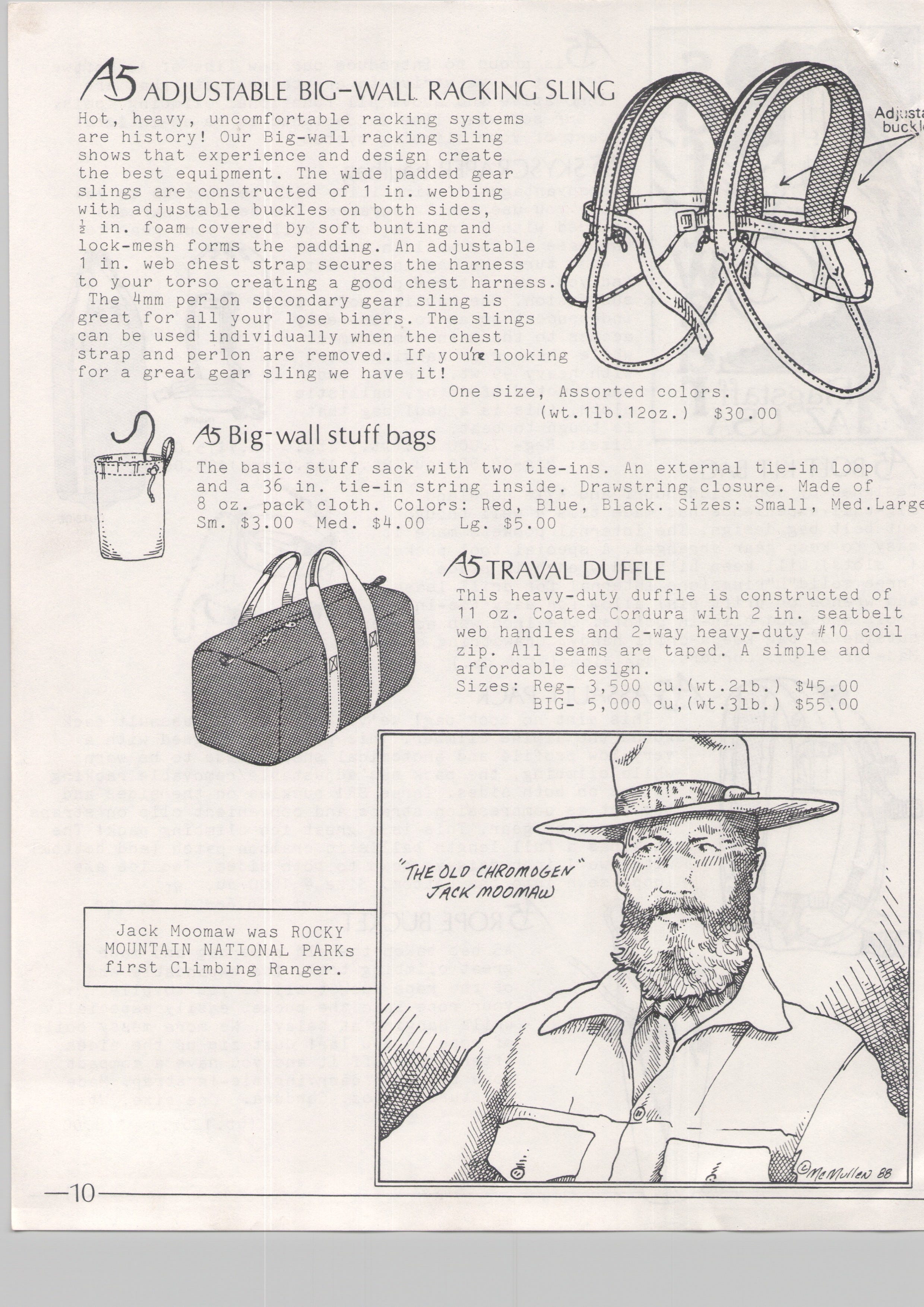 A5 Adventures 1987 and 1988 Pricelists - by John Middendorf