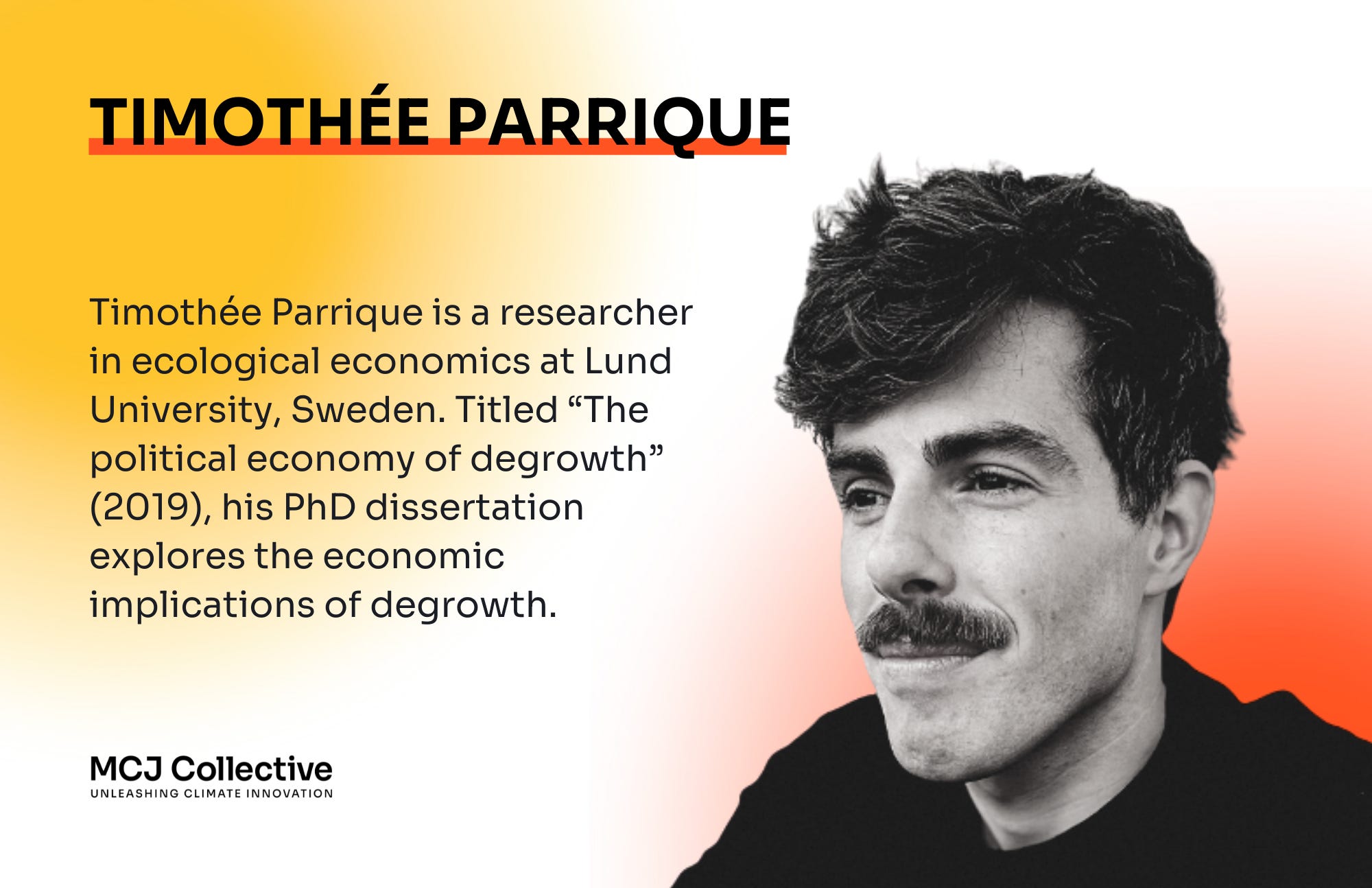 Degrowth as a lever for change with Timothée Parrique