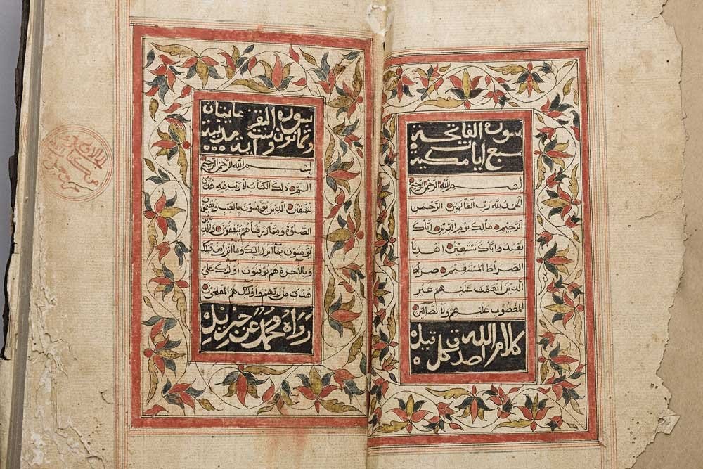 African paintings, Manuscript illuminations and miniatures; a visual ...