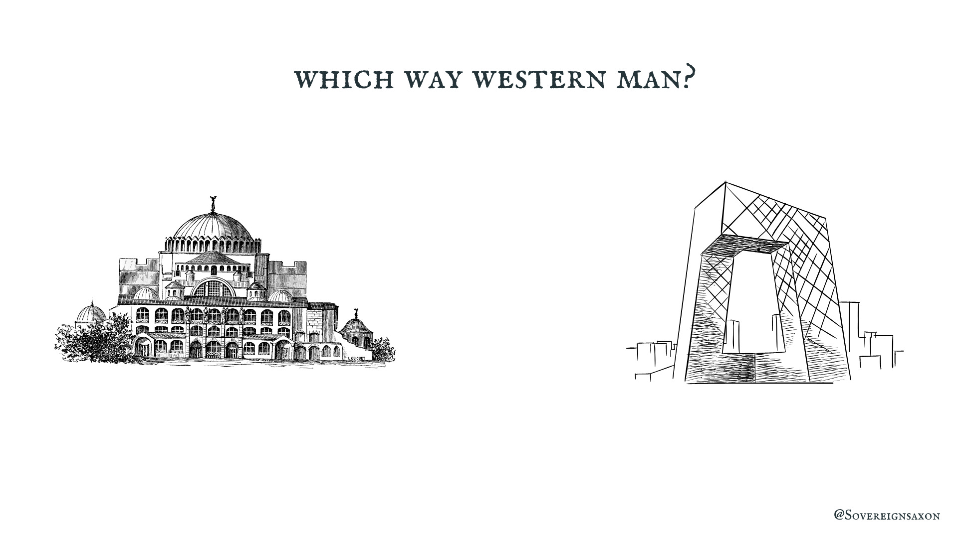 Artwork Collection - Which Way Western Man? - by @Heliand