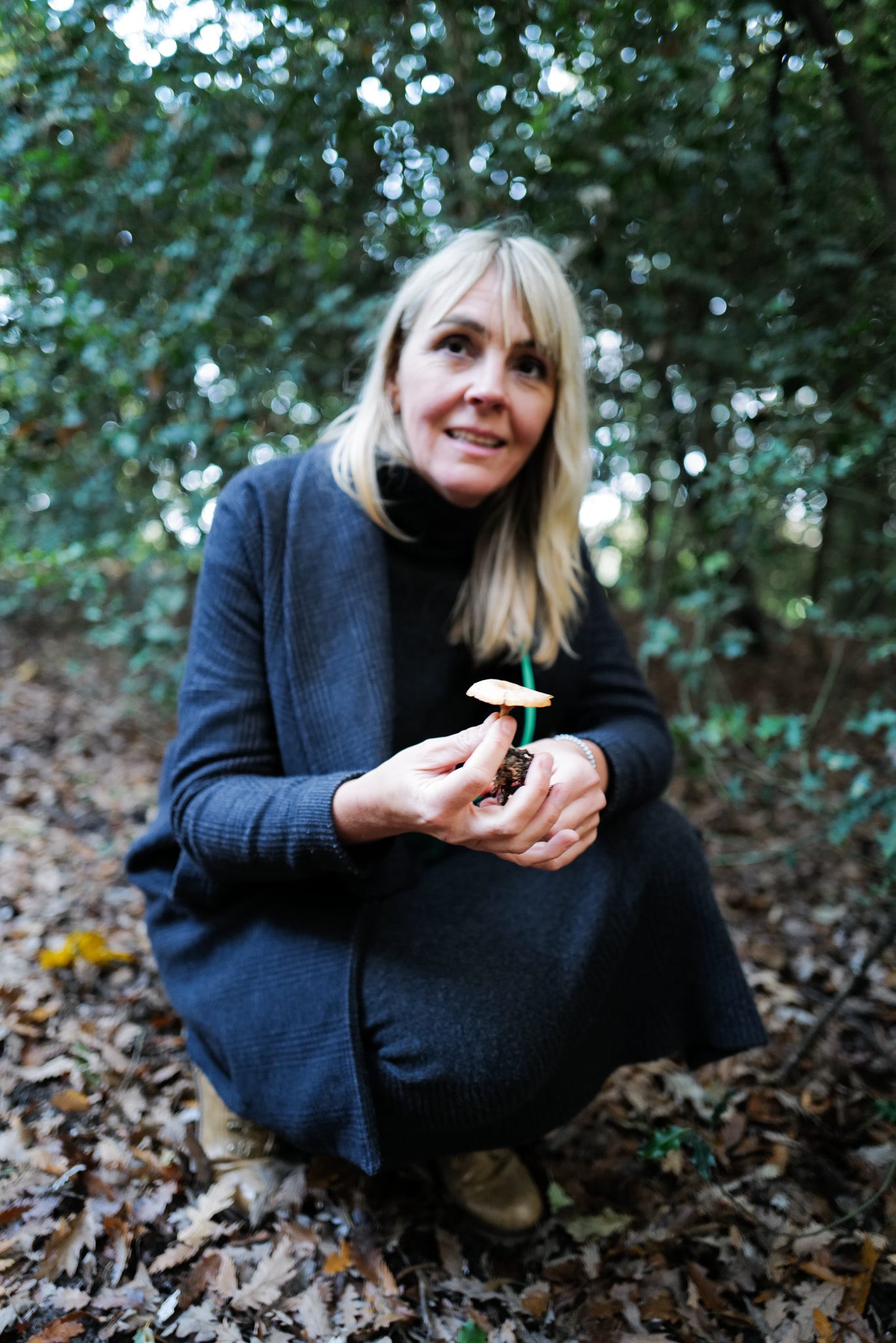 In the forest with Linda - by Tara Rudd - Routes & Froots