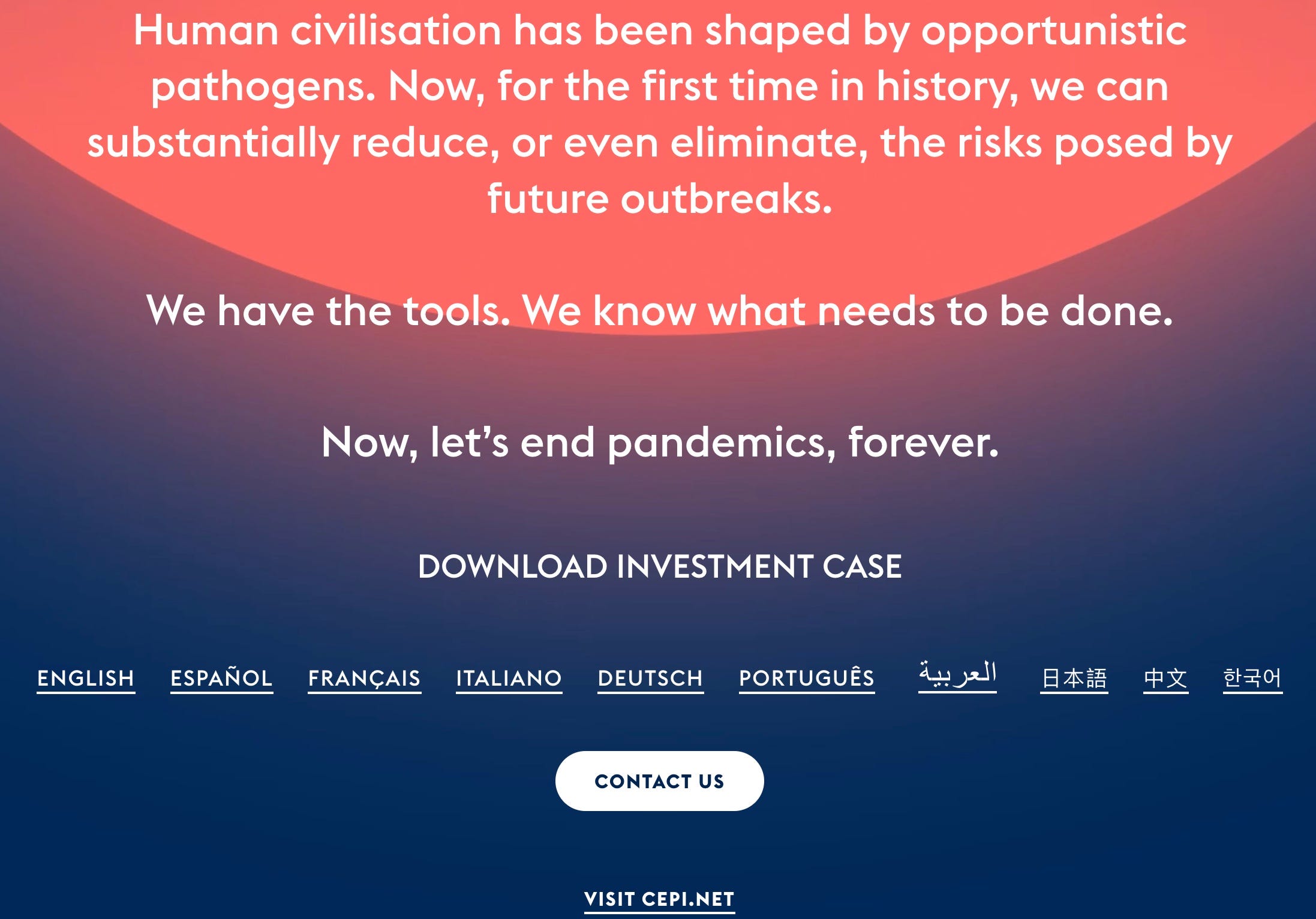 CEPI: Coalition on Epidemic Preparedness Innovations says they can solve the problem of ...