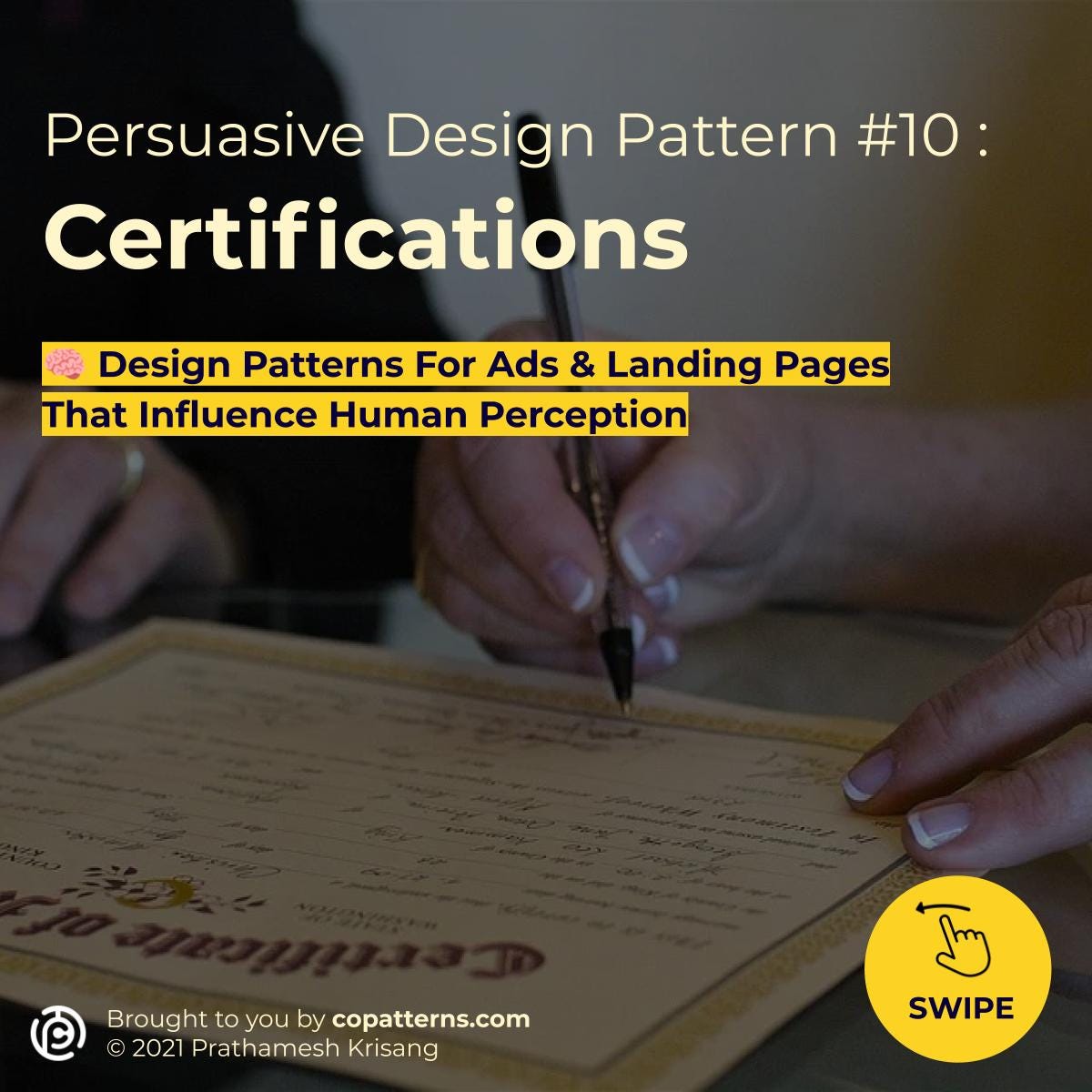 Persuasive Design Pattern #10 : Certifications
