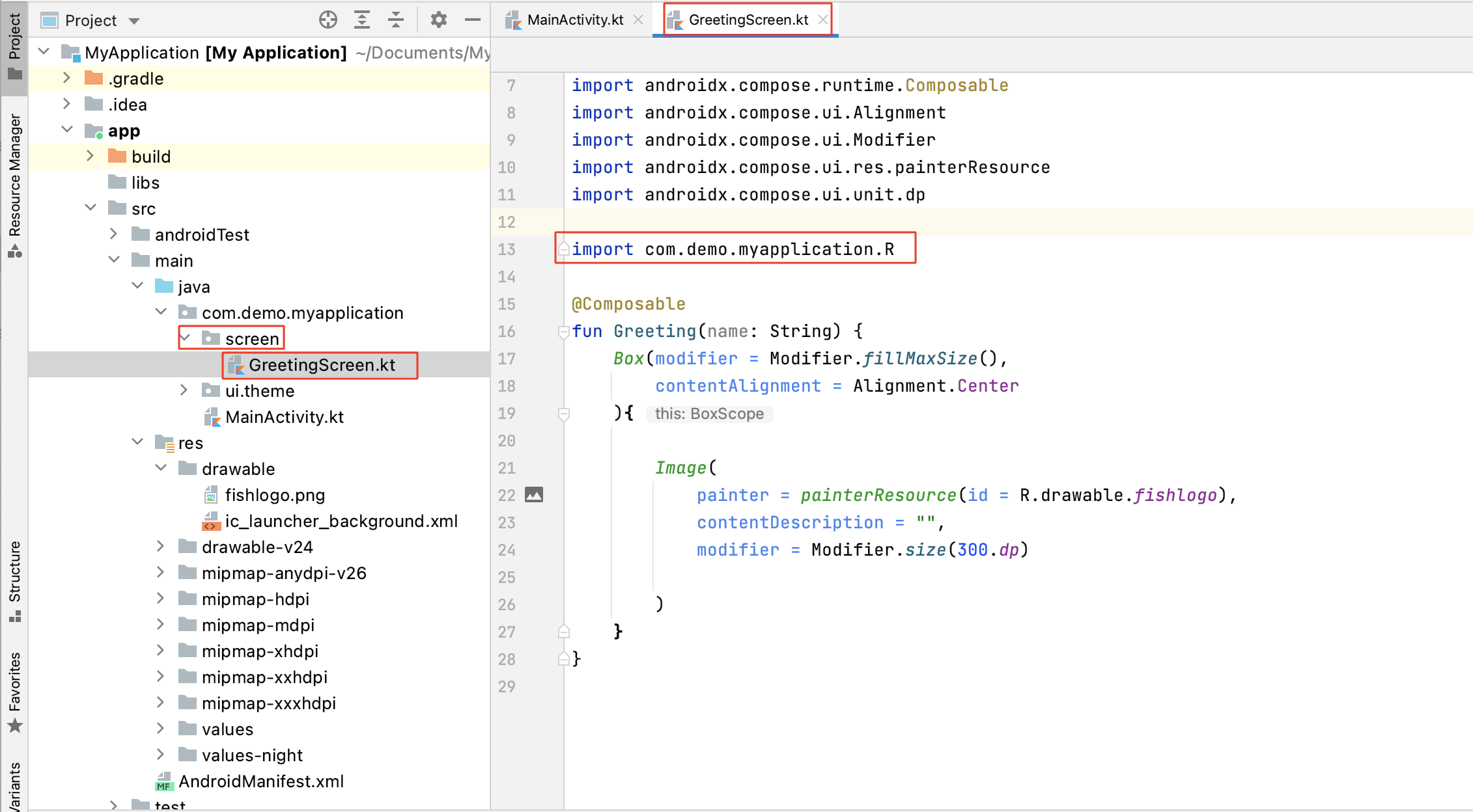 Android studio : Unresolved reference: drawable : Fixed Android studio : Unresolved reference: drawable : Fixed