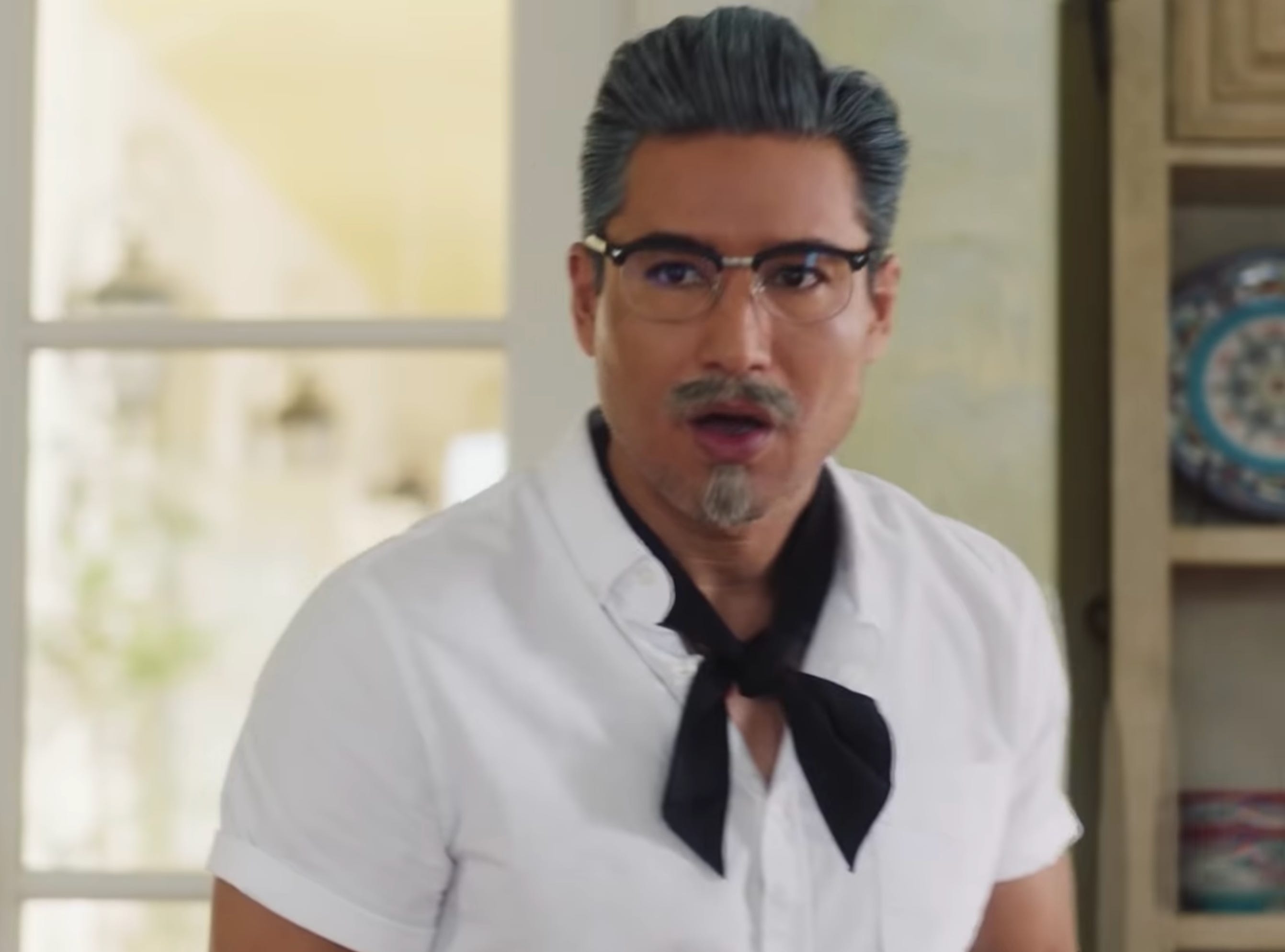 Mario Lopez stars as Colonel Sanders in "Recipe for Seduction" on ...