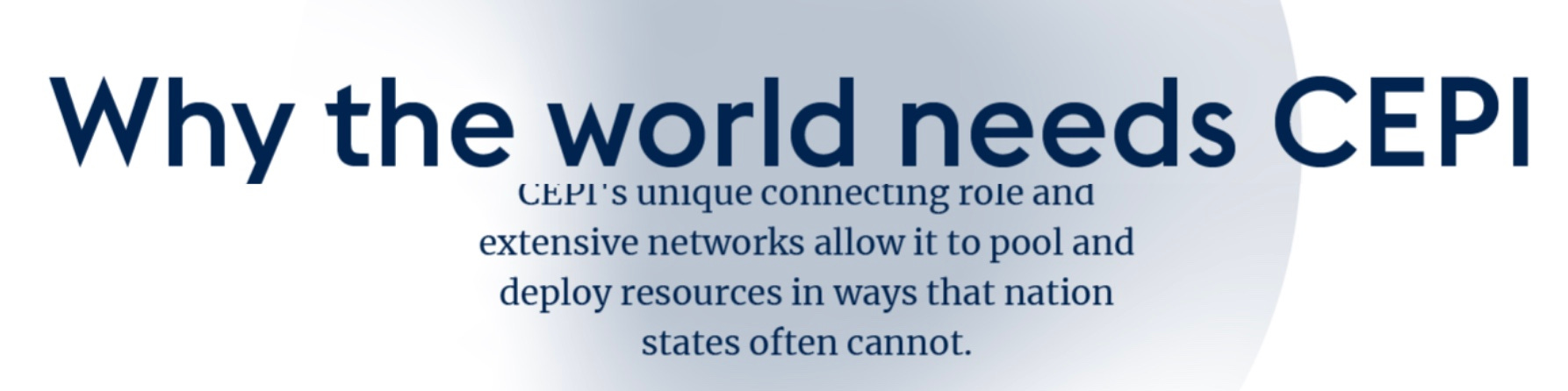 CEPI: Coalition on Epidemic Preparedness Innovations says they can ...