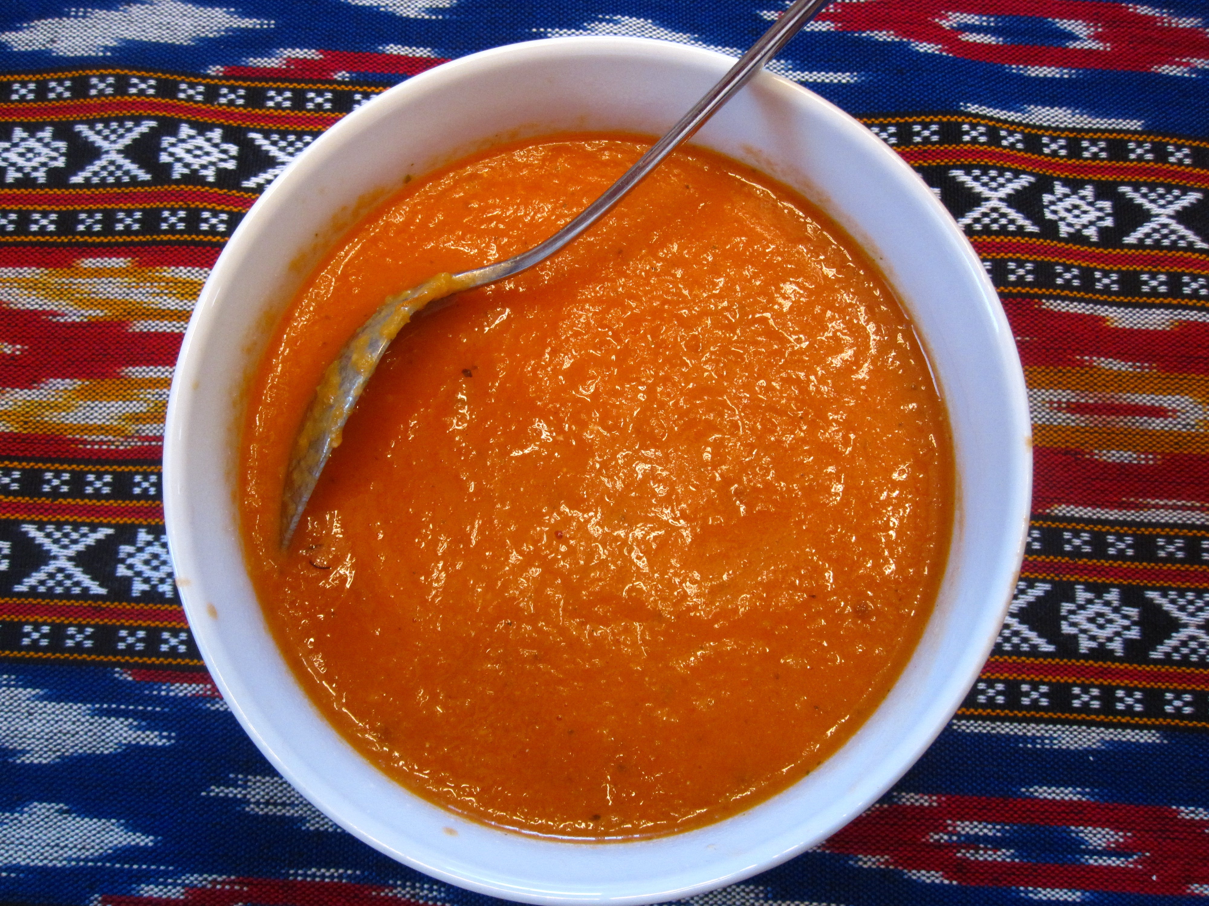 Creamy tomato soup - by Michele Kayal - American Food Roots