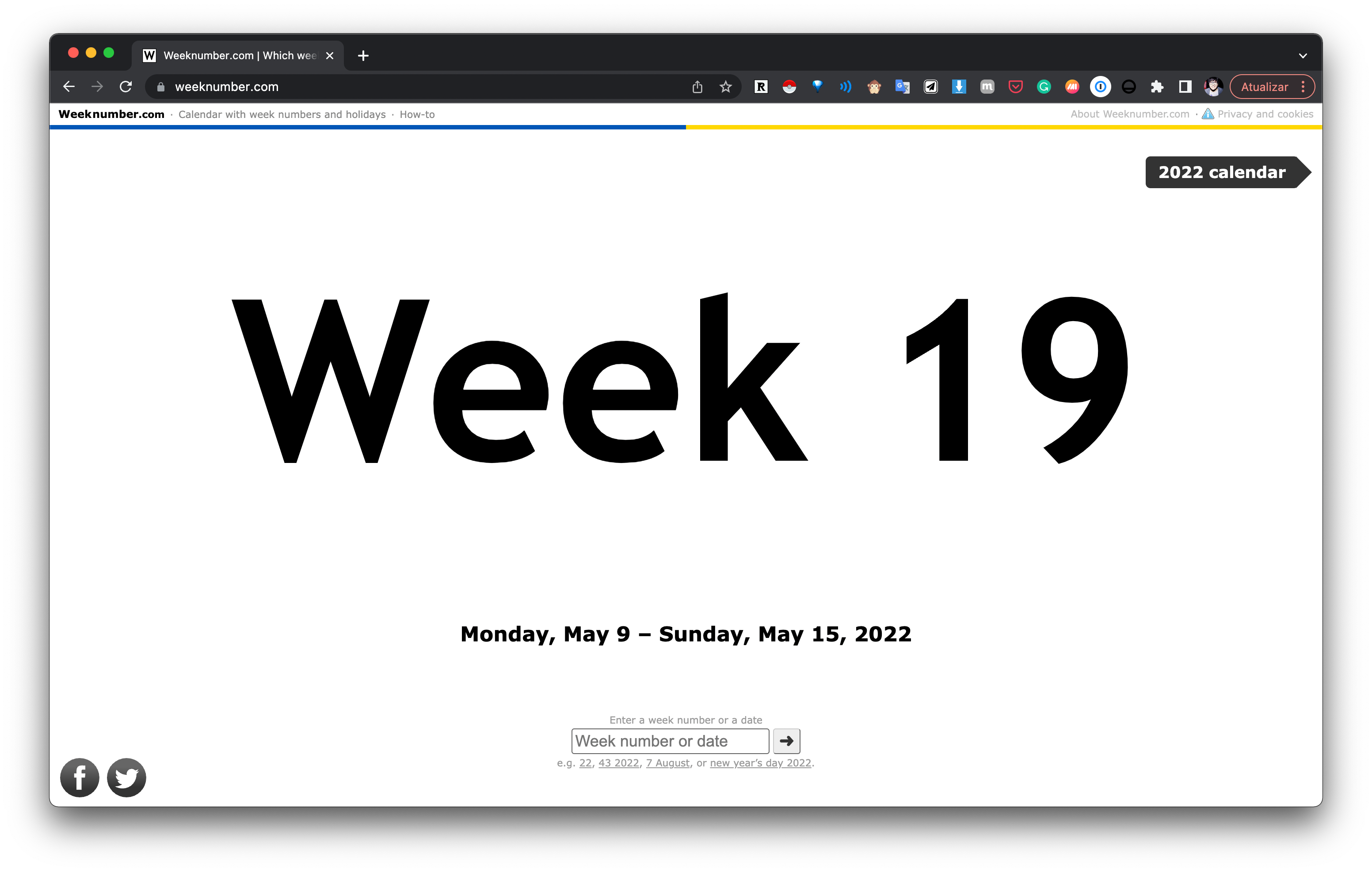 #415 – Você sabe qual é o número da semana? 📆