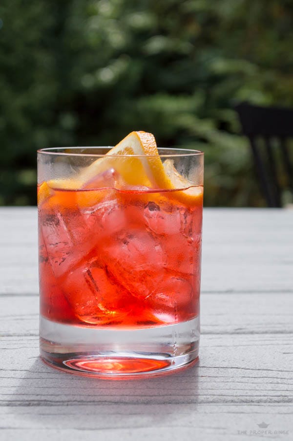 Driveway Drinks: Dry Negroni - by Reba Toloday - reba cooks