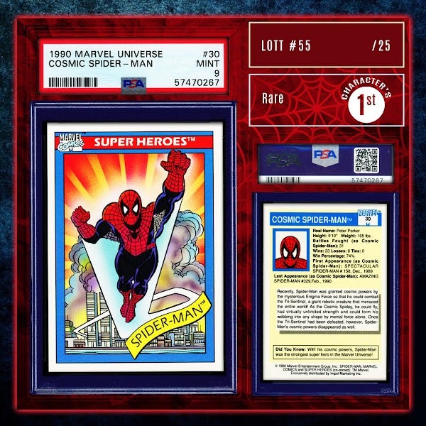 One of the most iconic trading card sets of all time, the 1990 Marvel ...