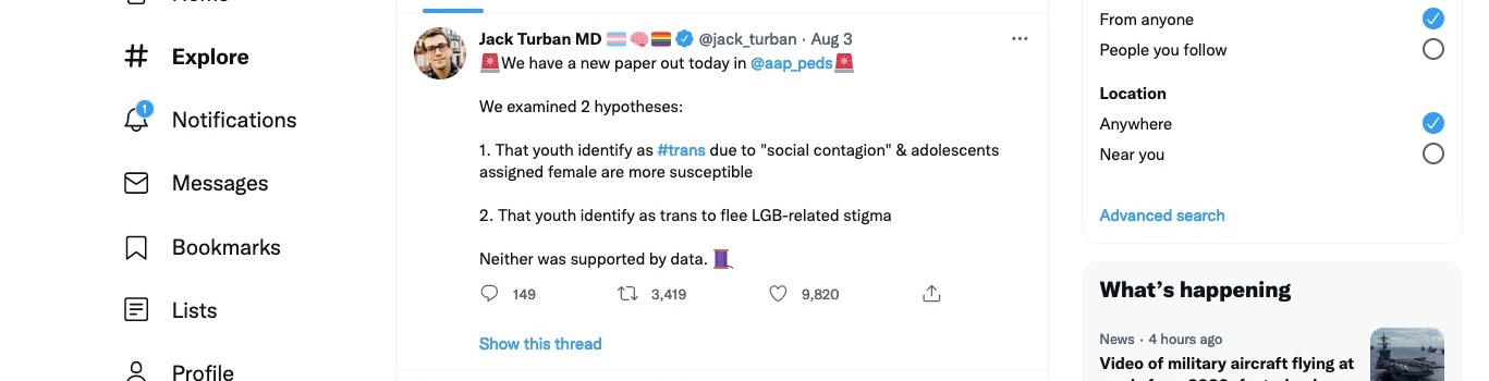 Jack Turban's bogus science - The Glinner Update