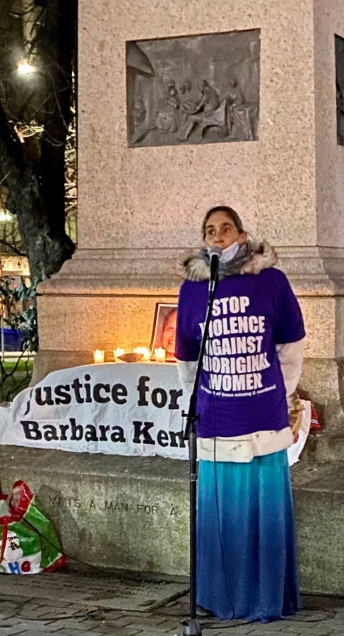 Halifax Vigil for Thunder Bay's Barbara Kentner: her killer remains ...