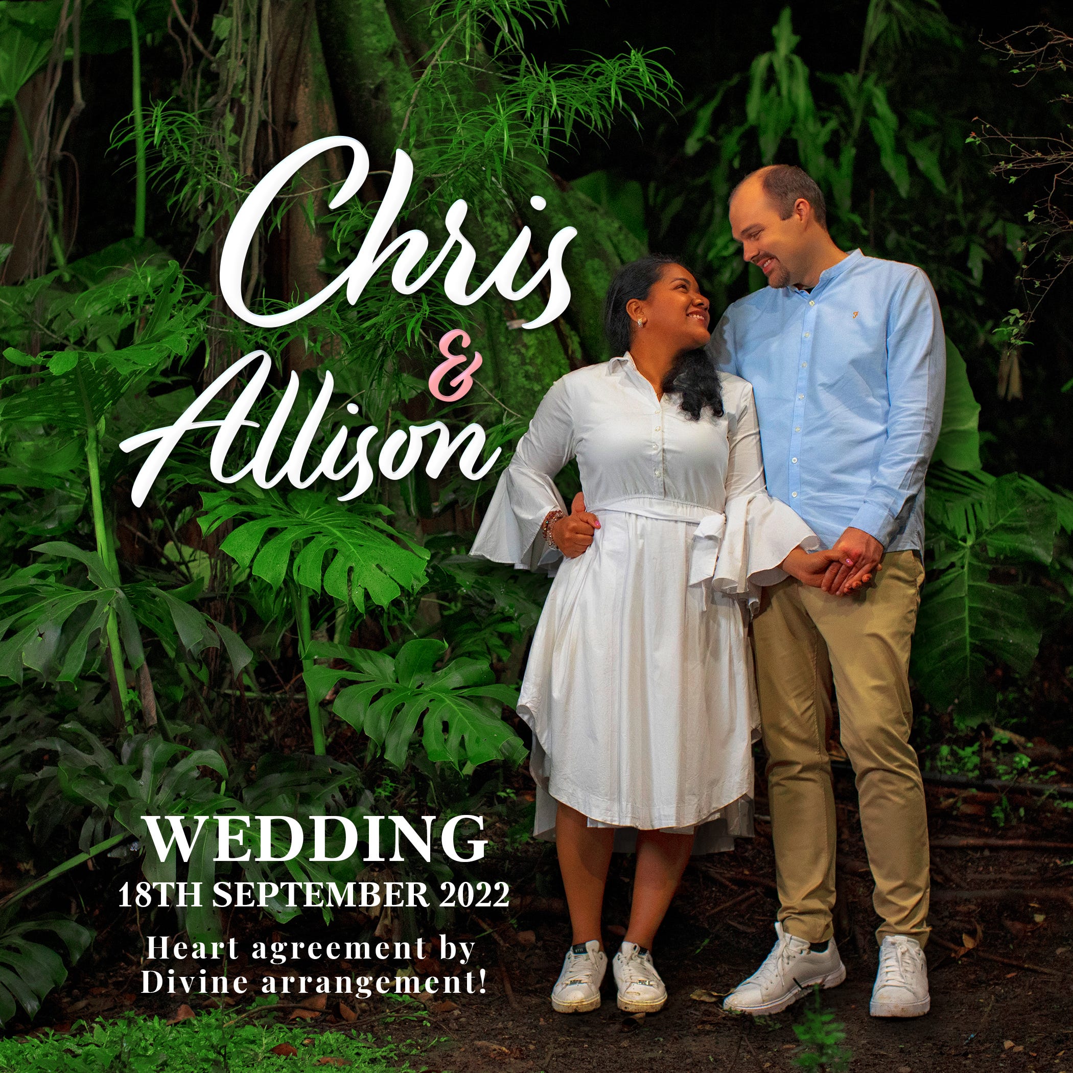 Brother Chris and Allison: Wedding Date Announcement!