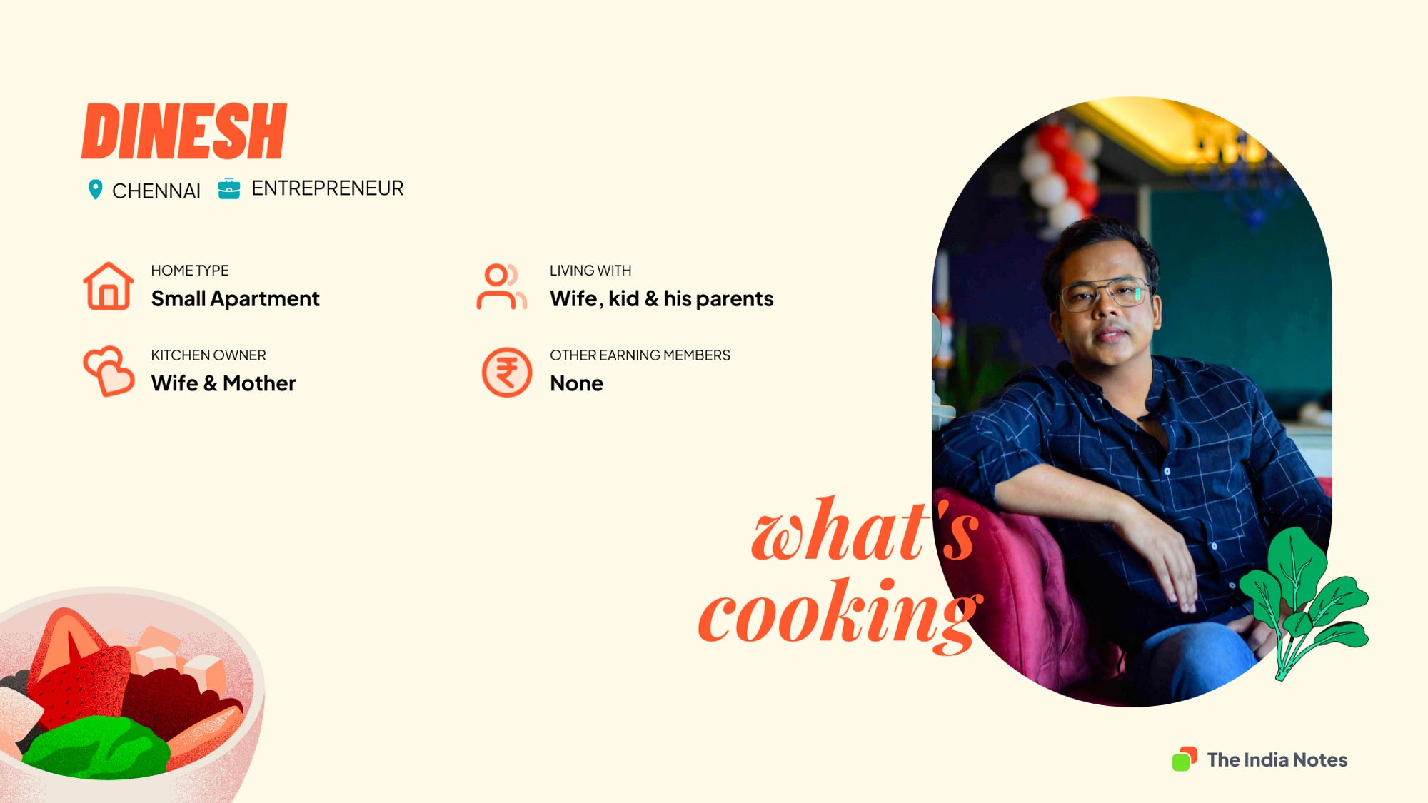 #5 | Dinesh - Mom and wife decide what to cook and I decide what to order