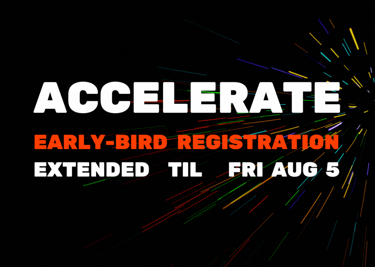 Early-bird prices extended to Fri Aug 5